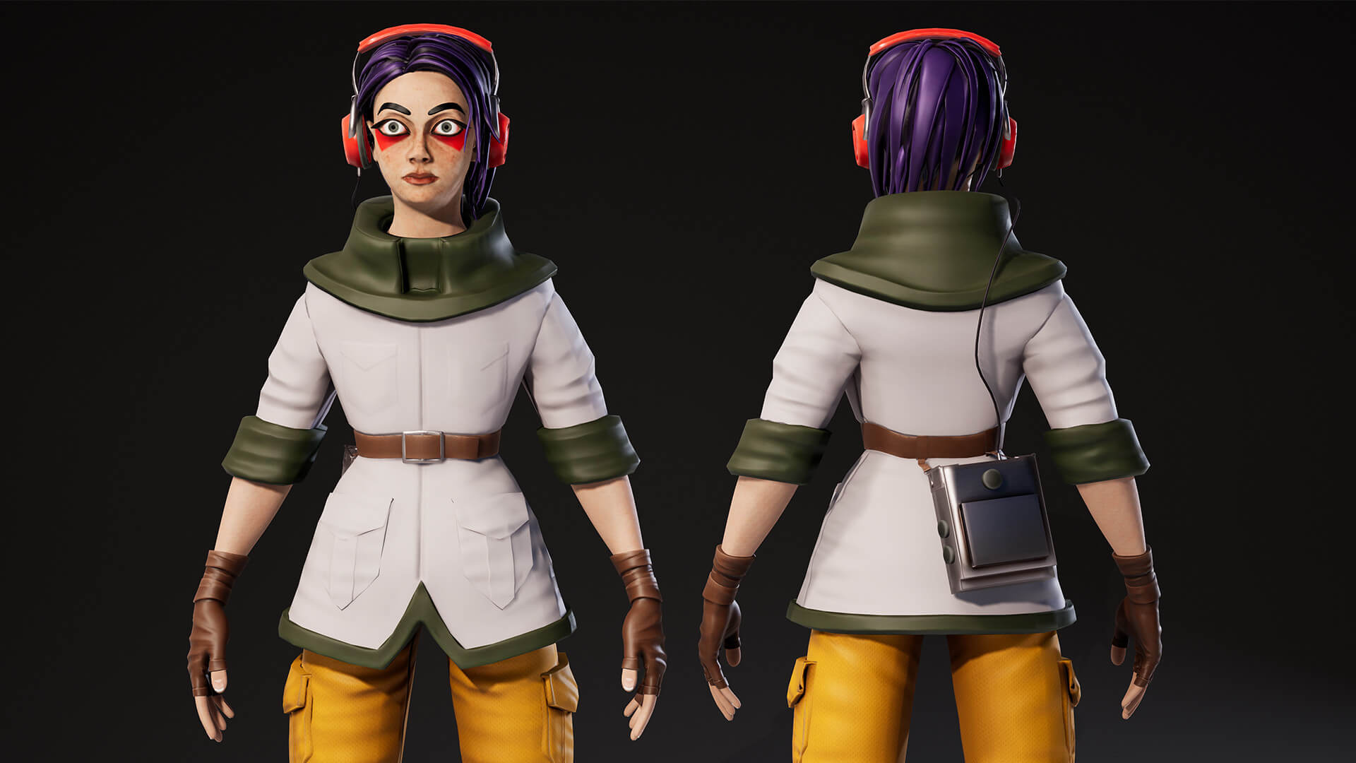 Stylized Character Female Adventure 01 - 3D Model by ppplux8