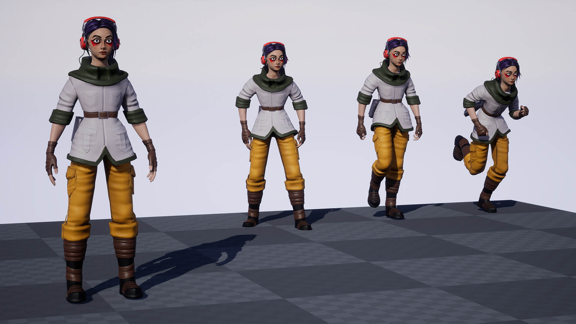 Stylized Character Female Adventure 01 - 3D Model by ppplux8
