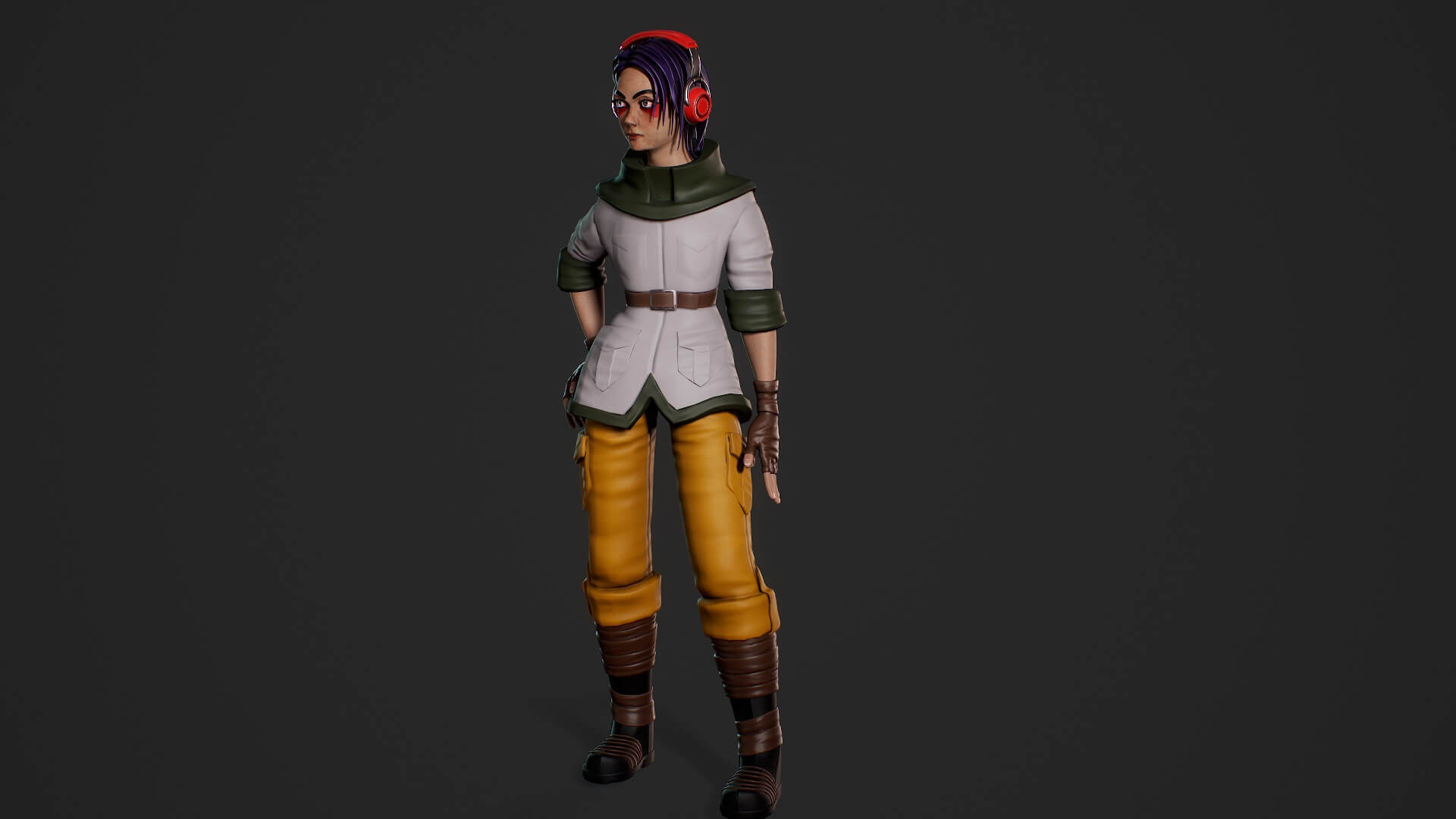 Stylized Character Female Adventure 01 - 3D Model by ppplux8