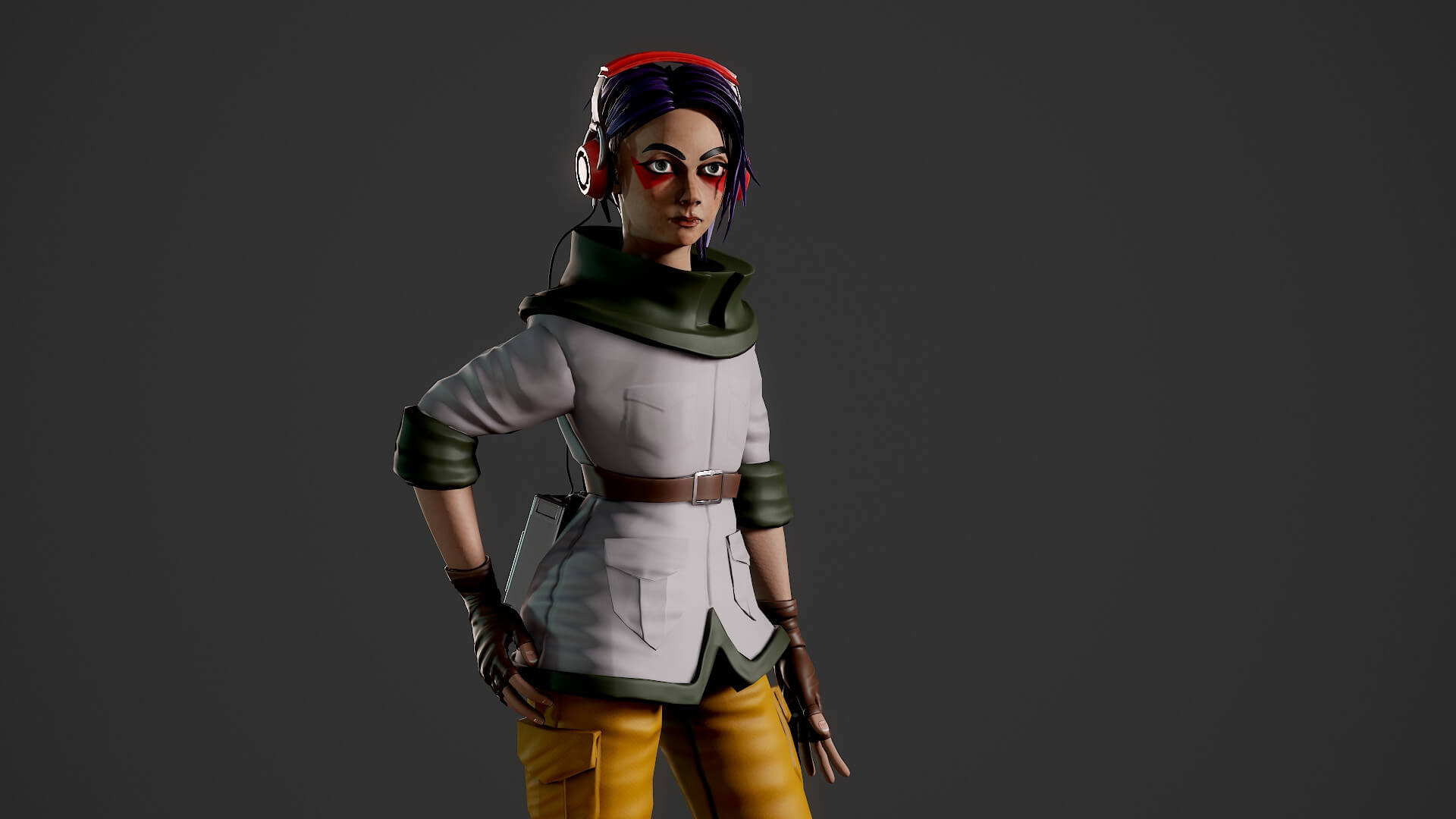 Stylized Character Female Adventure 01 - 3D Model by ppplux8