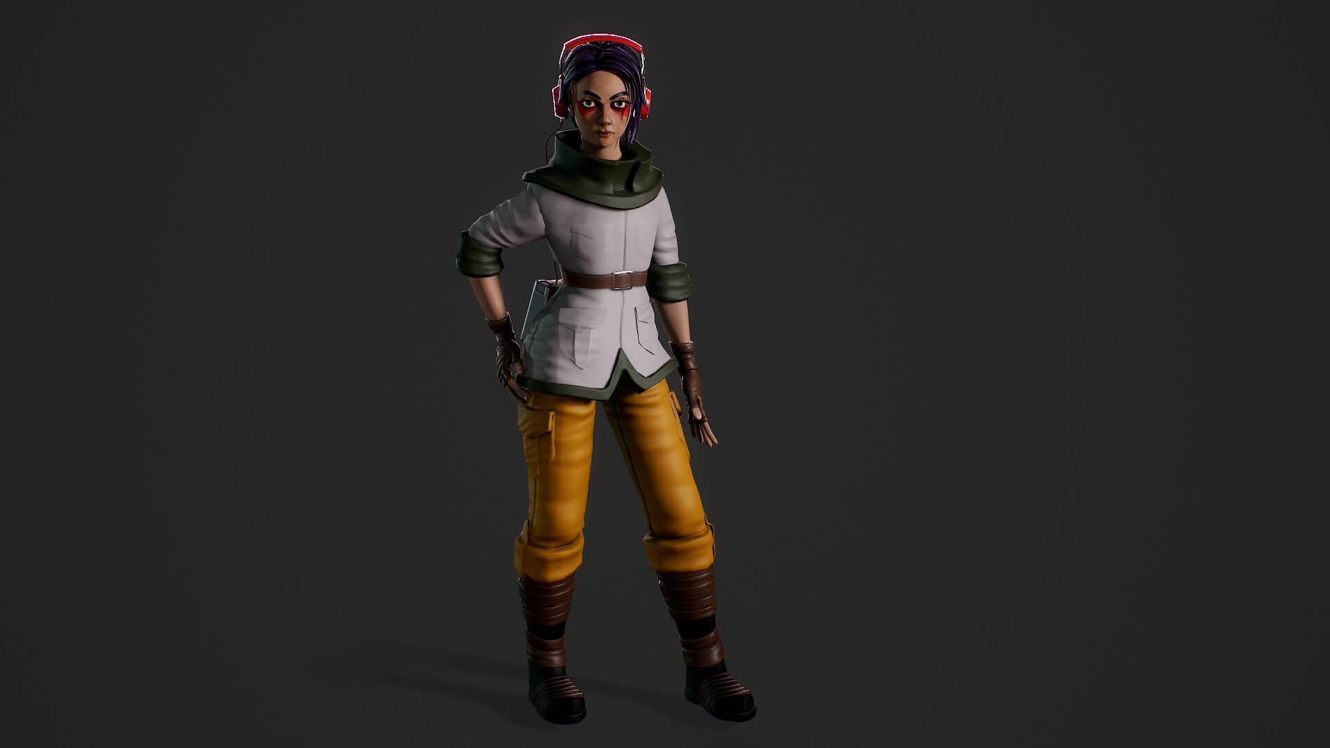 Stylized Character Female Adventure 01 - 3D Model by ppplux8
