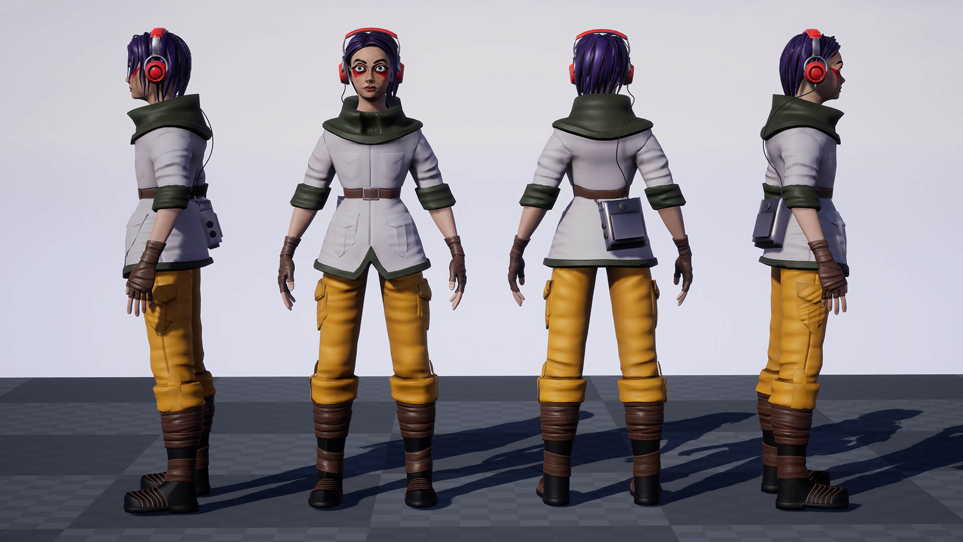 Stylized Character Female Adventure 01 - 3D Model by ppplux8