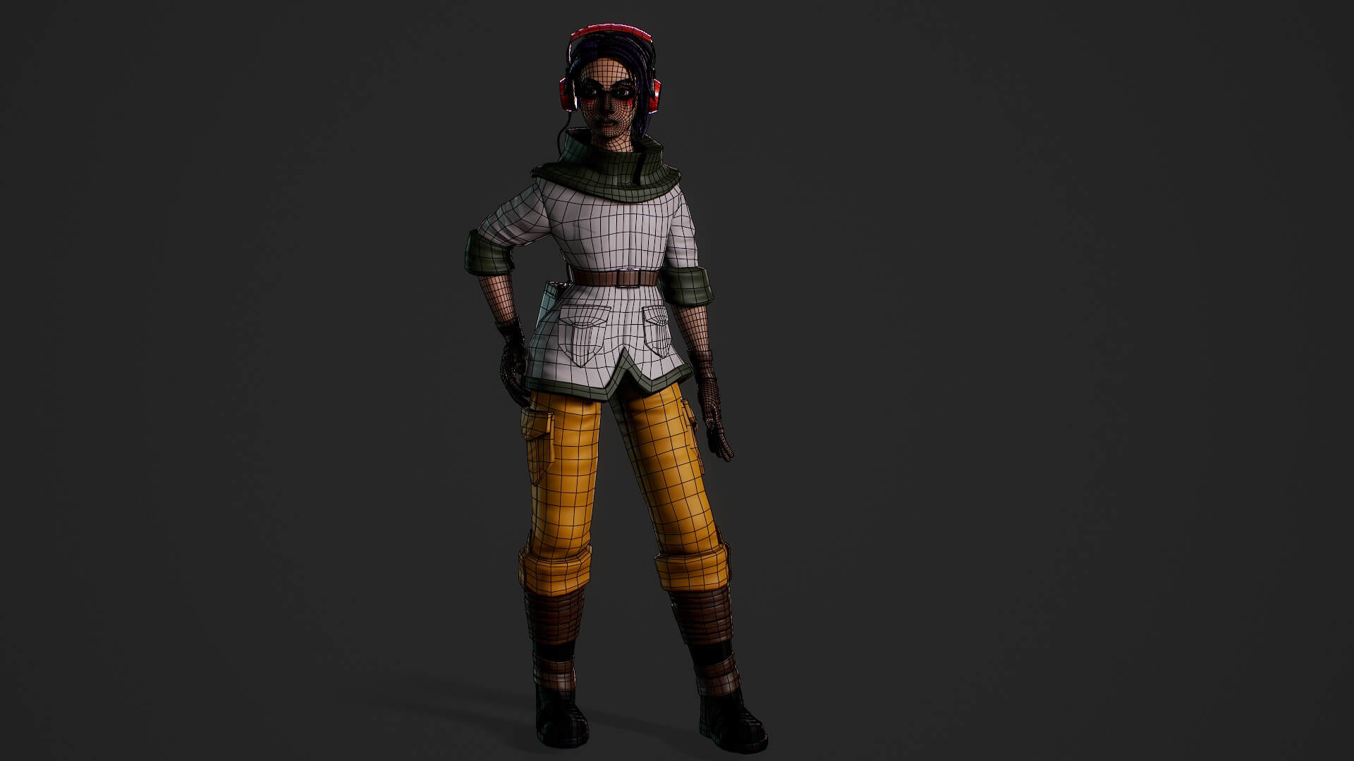 Stylized Character Female Adventure 01 - 3D Model by ppplux8