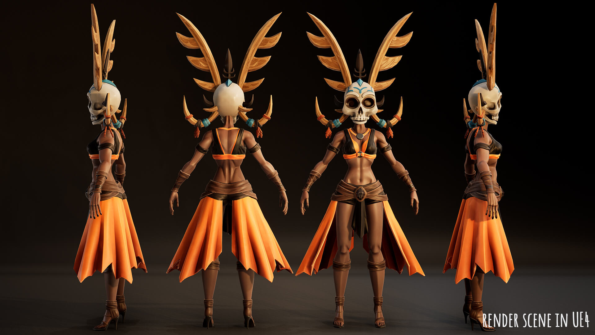 Stylized Female Horror 1 - 3D Model by ppplux8