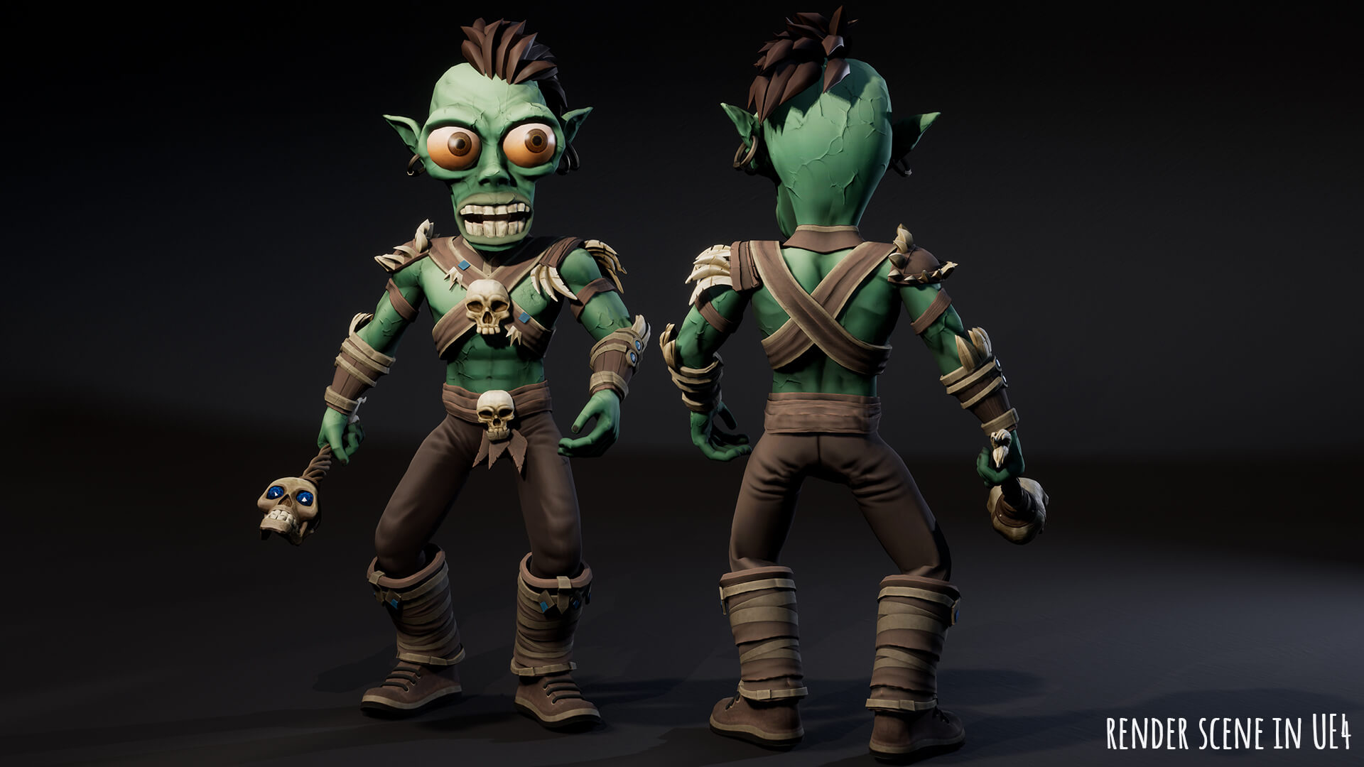 Stylized Male Zombie 2 - 3D Model by ppplux8