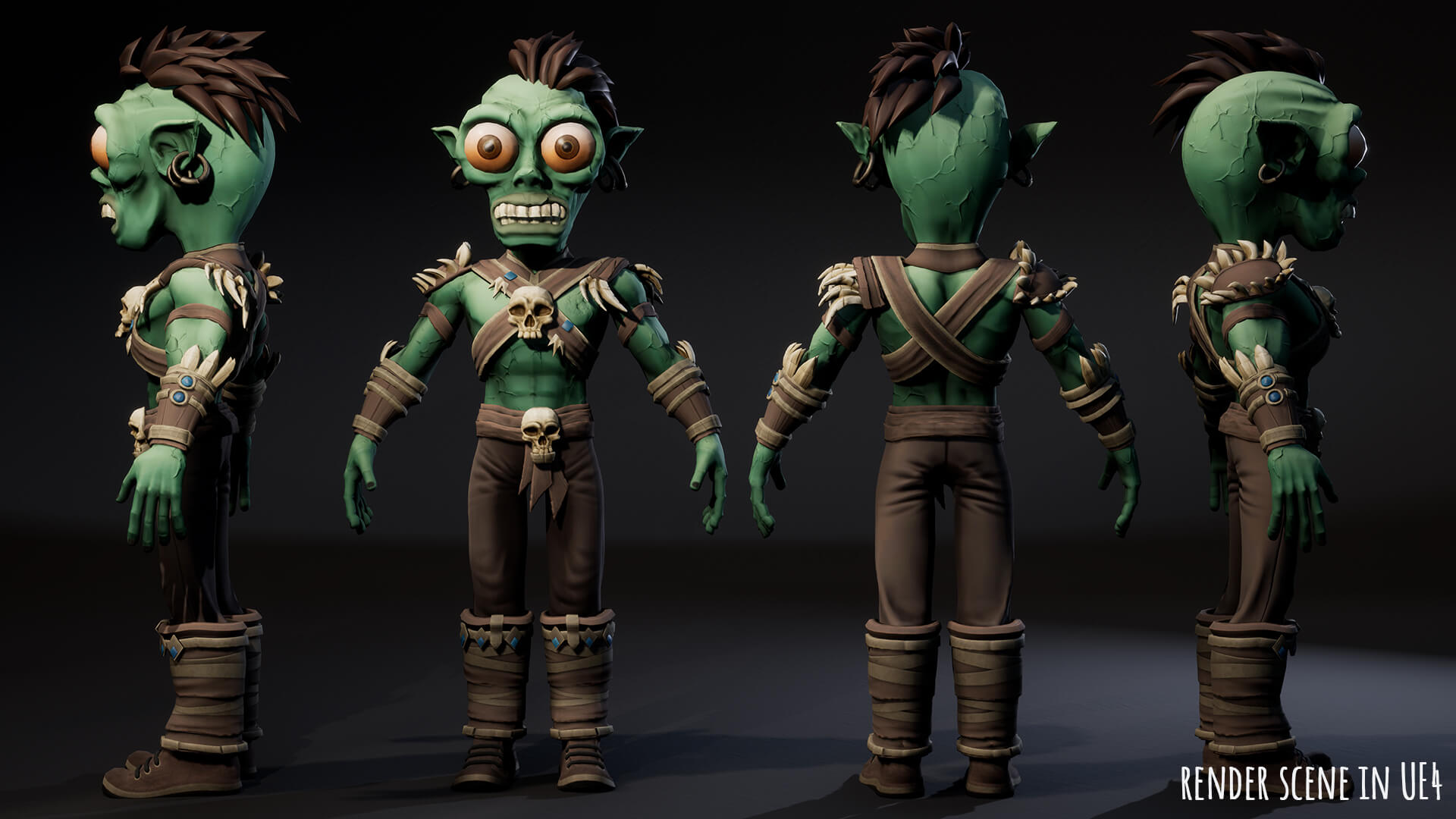 Stylized Male Zombie 2 - 3D Model by ppplux8