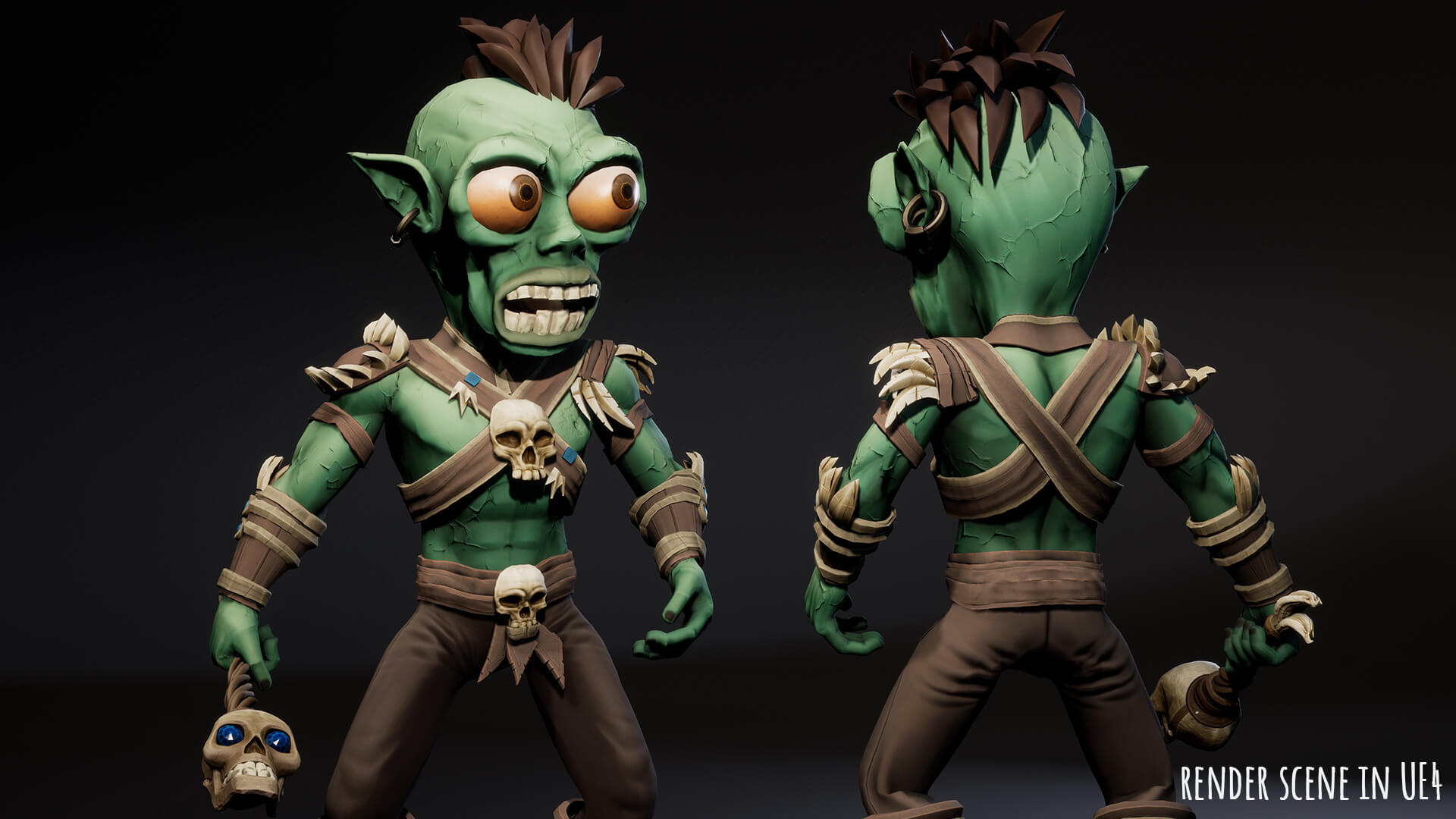 Stylized Male Zombie 2 - 3D Model by ppplux8