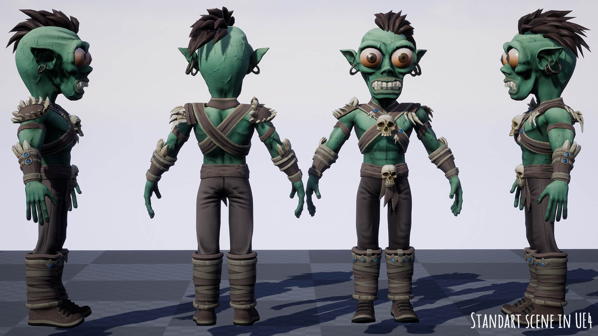 Stylized Male Zombie 2 - 3D Model by ppplux8