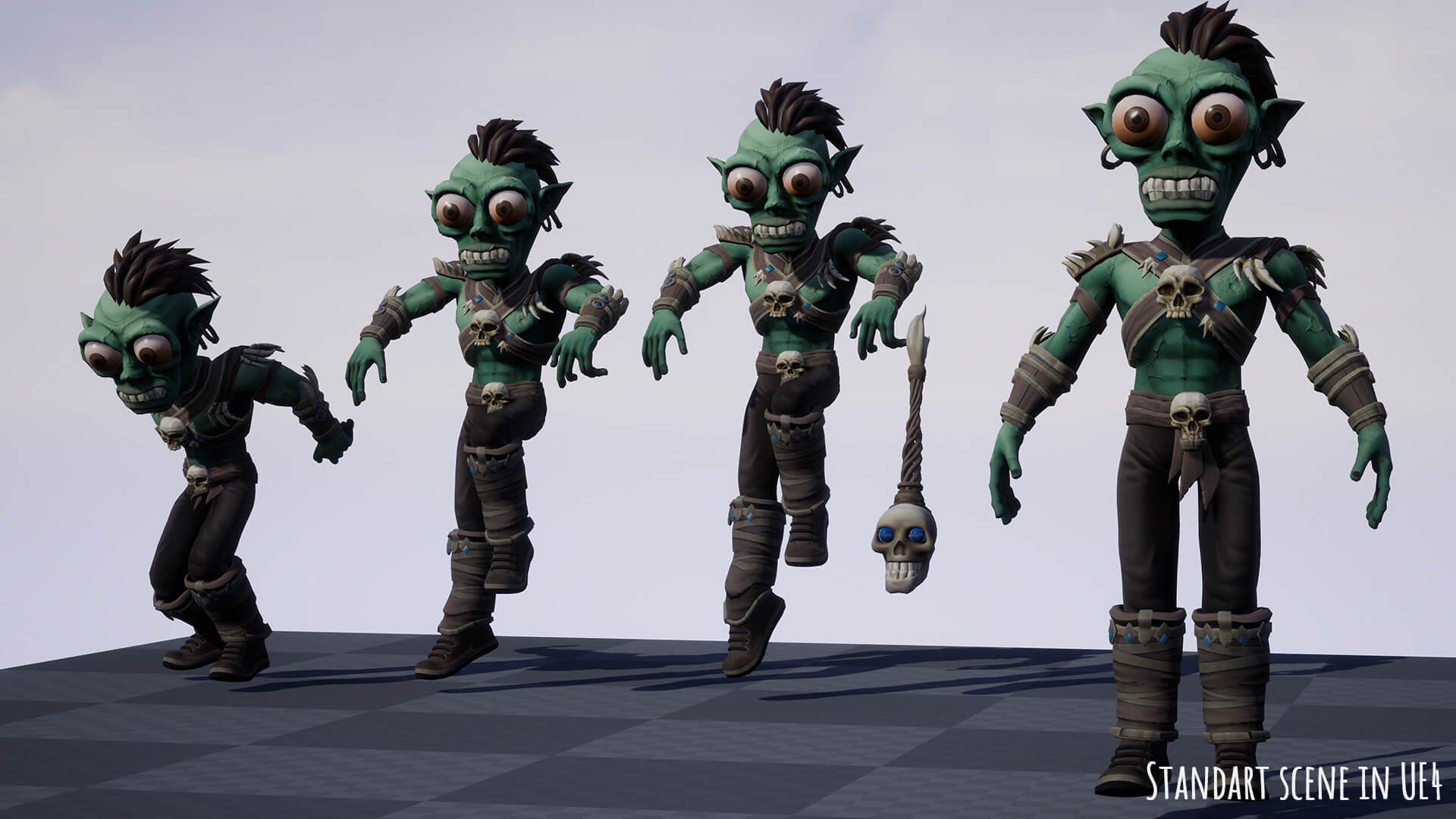Stylized Male Zombie 2 - 3D Model by ppplux8