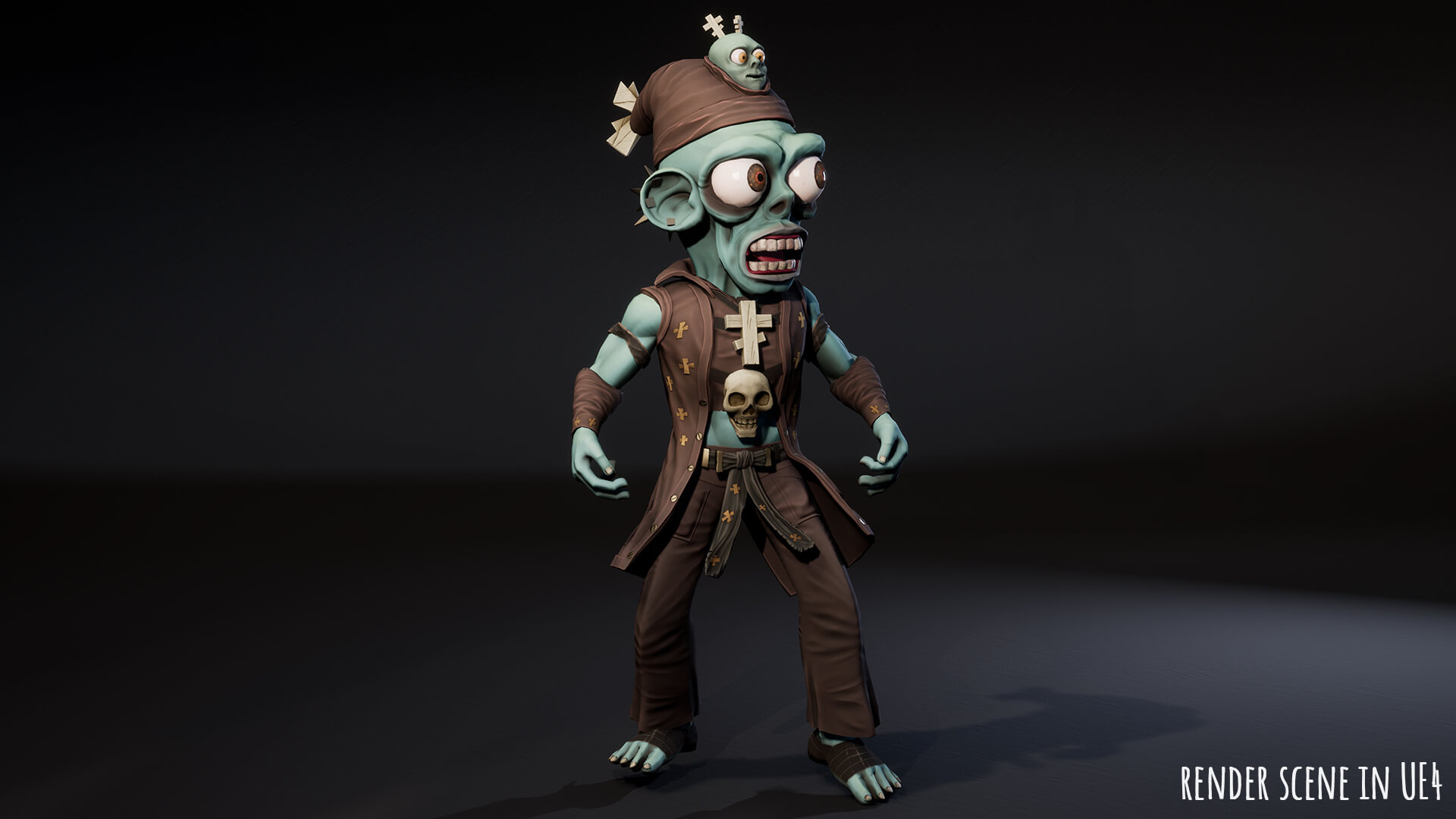 Stylized Male Zombie 3 - 3D Model by ppplux8