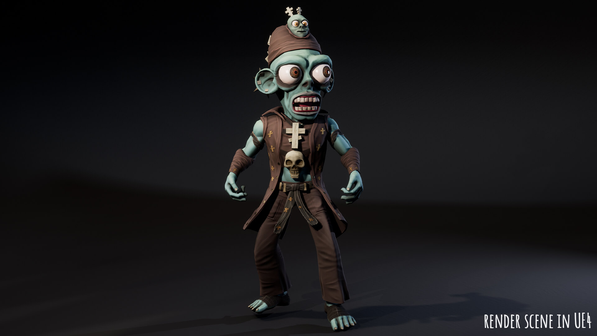 Stylized Male Zombie 3 - 3D Model by ppplux8