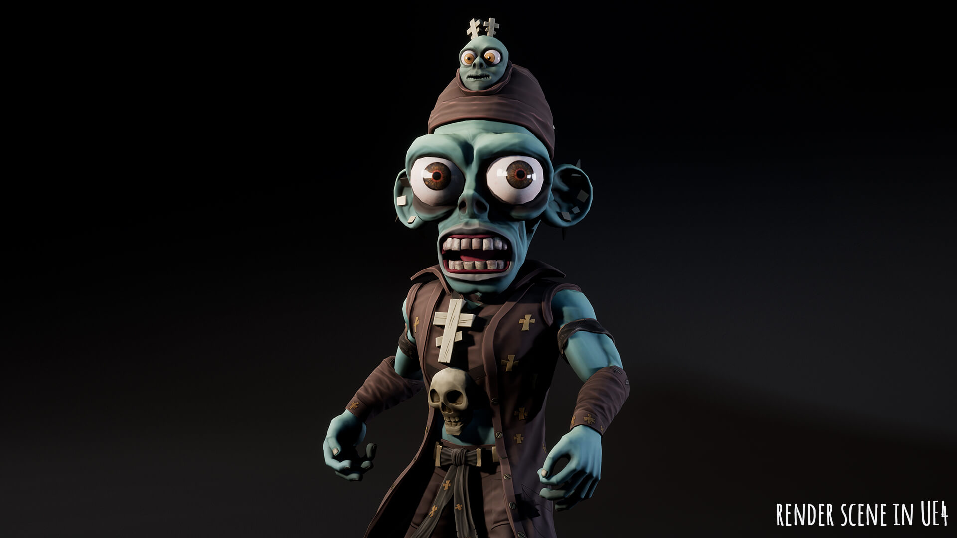 Stylized Male Zombie 3 - 3D Model by ppplux8