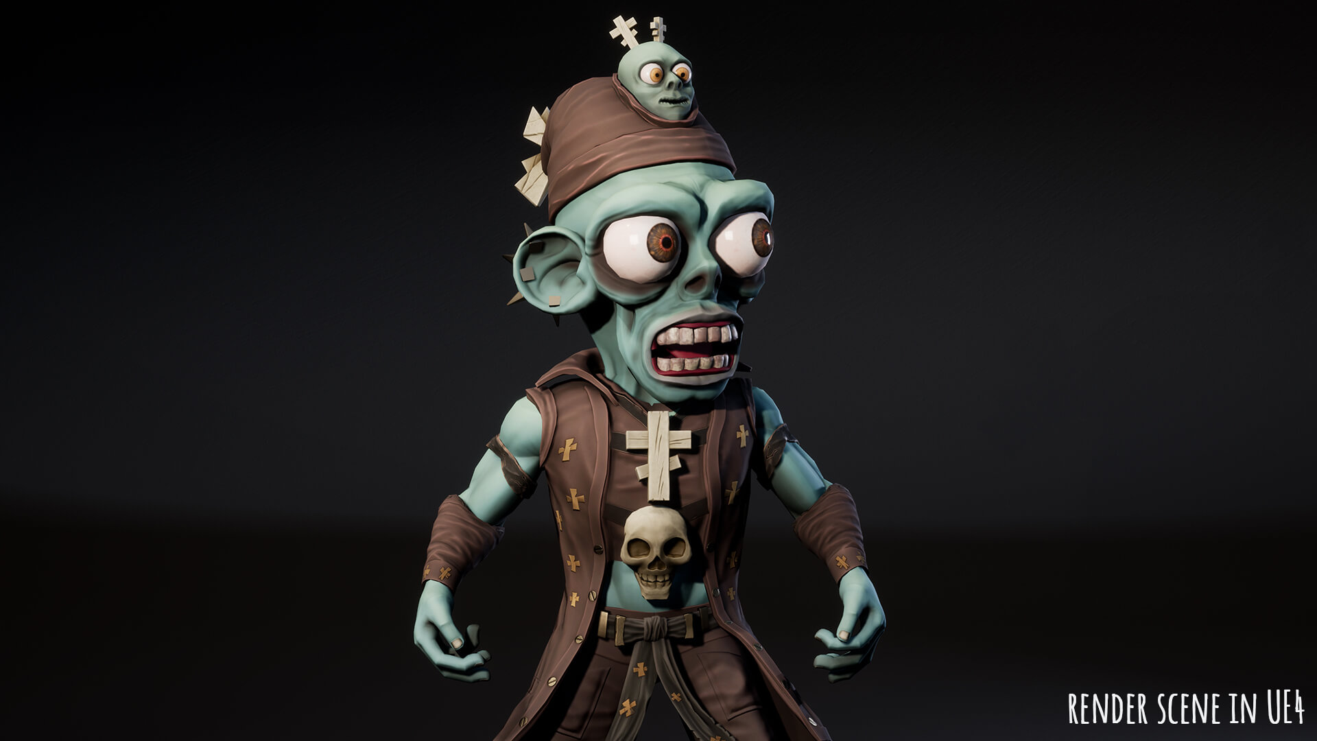 Stylized Male Zombie 3 - 3D Model by ppplux8