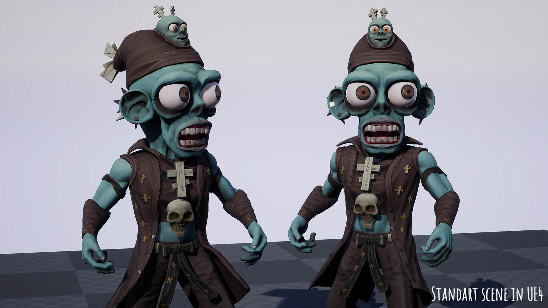 Stylized Male Zombie 3 - 3D Model by ppplux8