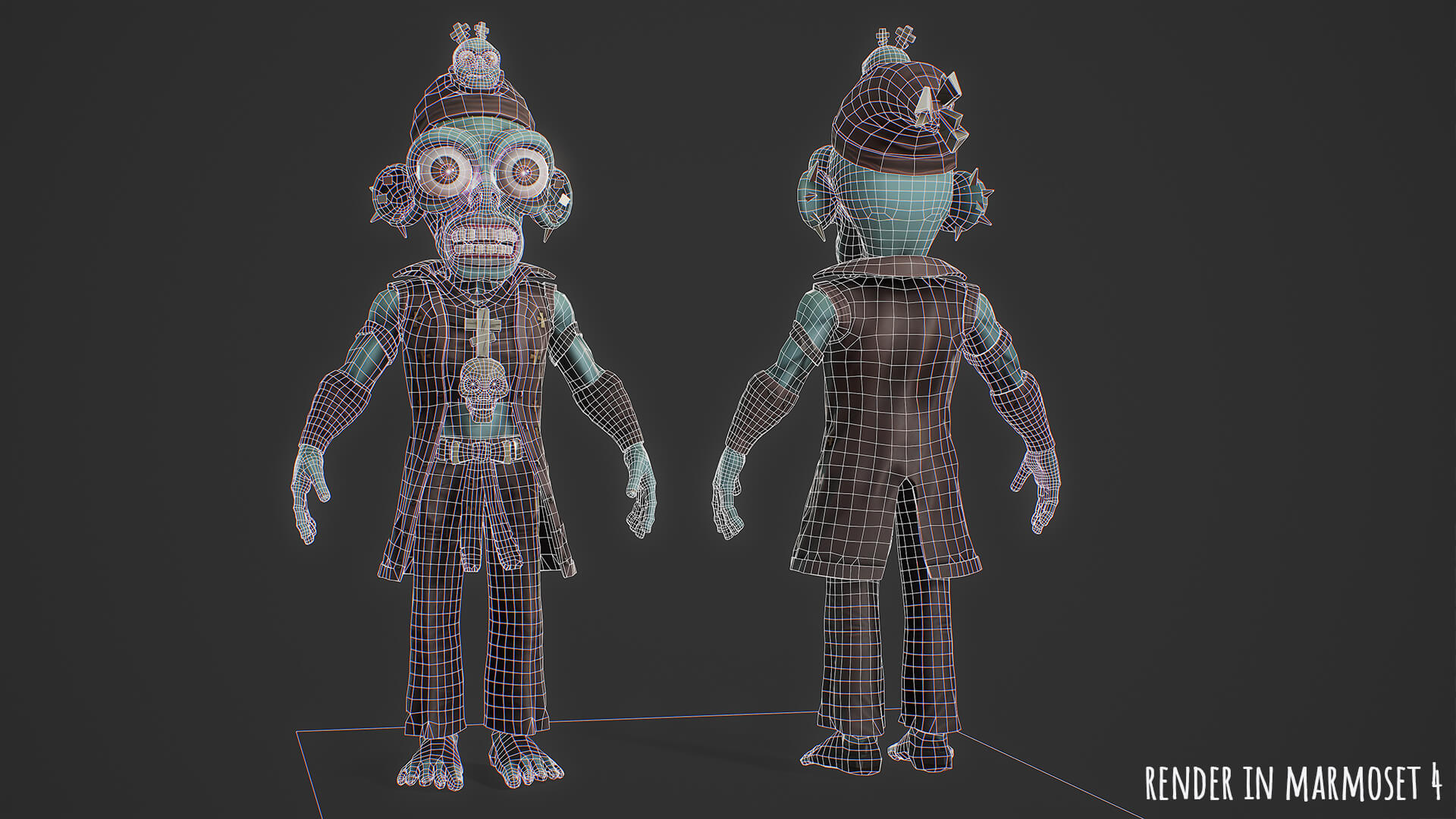 Stylized Male Zombie 3 - 3D Model by ppplux8