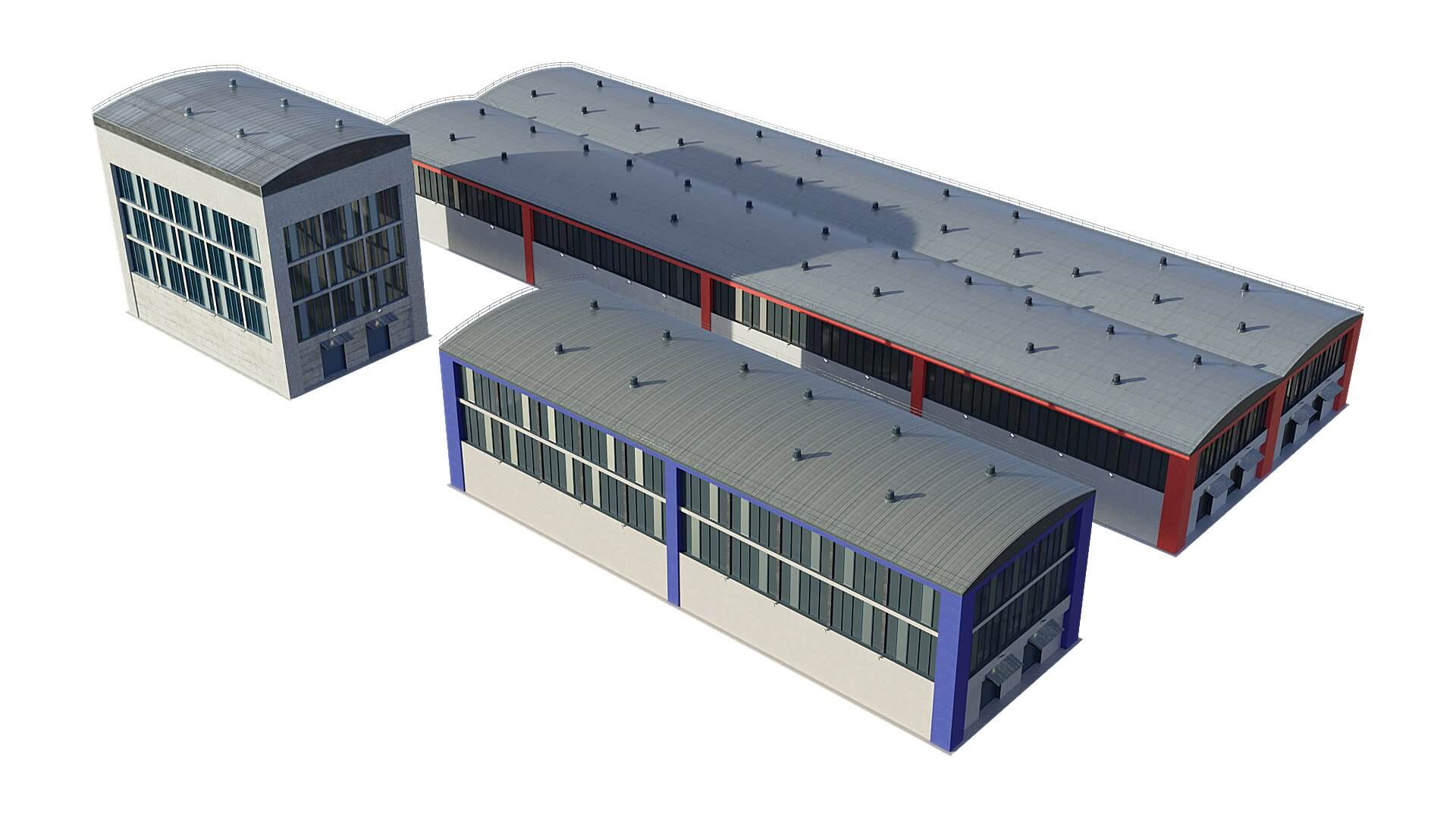 Industrial Buildings Model Pack by PPro