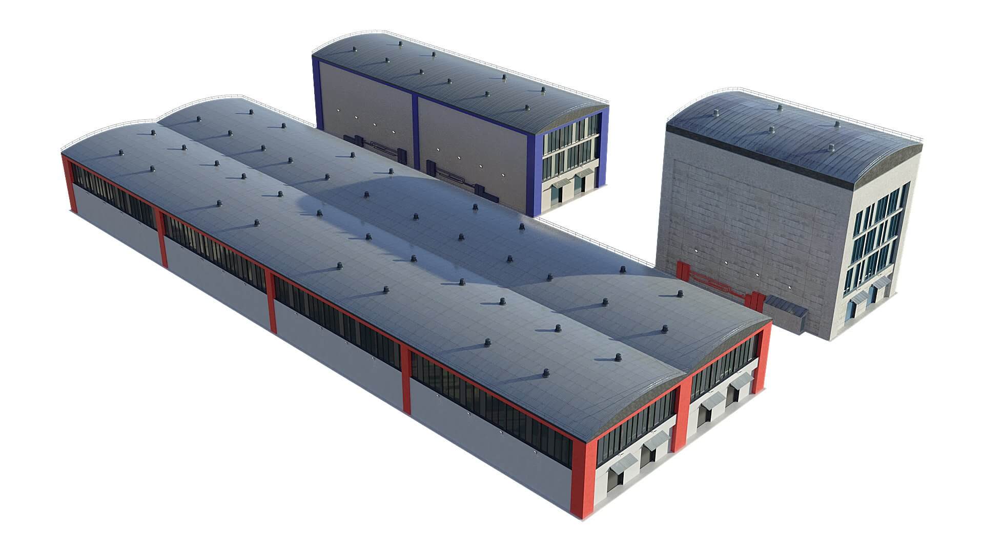 Industrial Buildings Model Pack by PPro