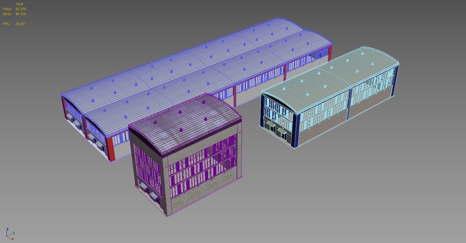 Industrial Buildings Model Pack by PPro