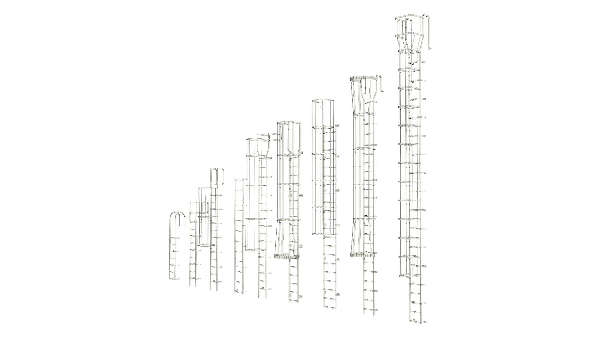 Metal Ladders Pack - 3D Model by PPro