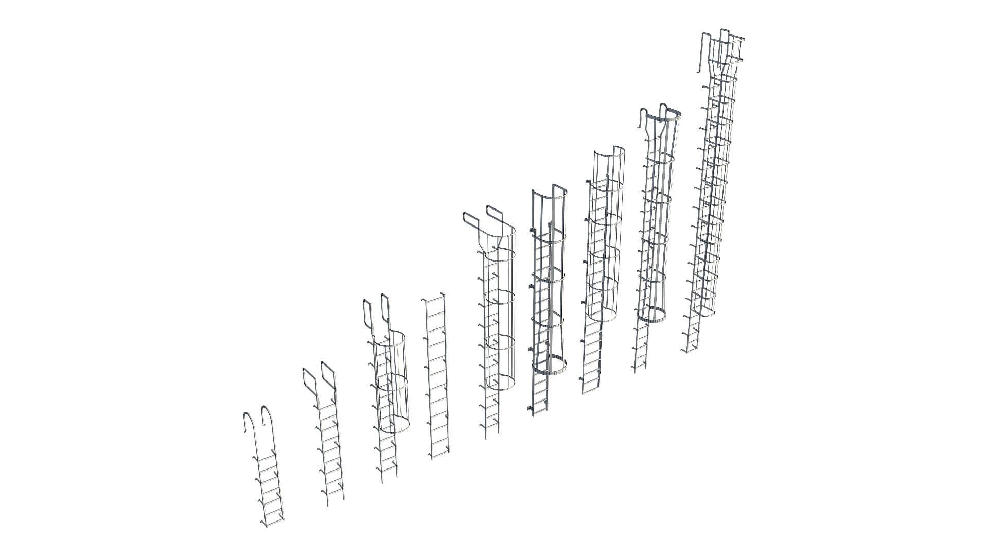 Metal Ladders Pack - 3D Model by PPro