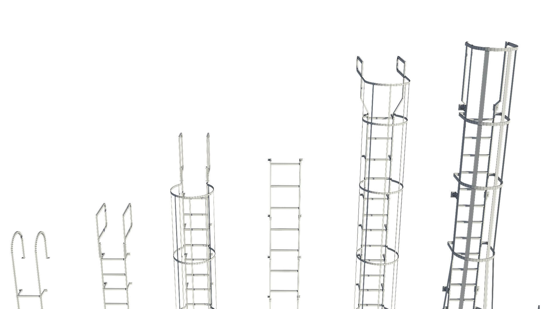 Metal Ladders Pack - 3D Model by PPro