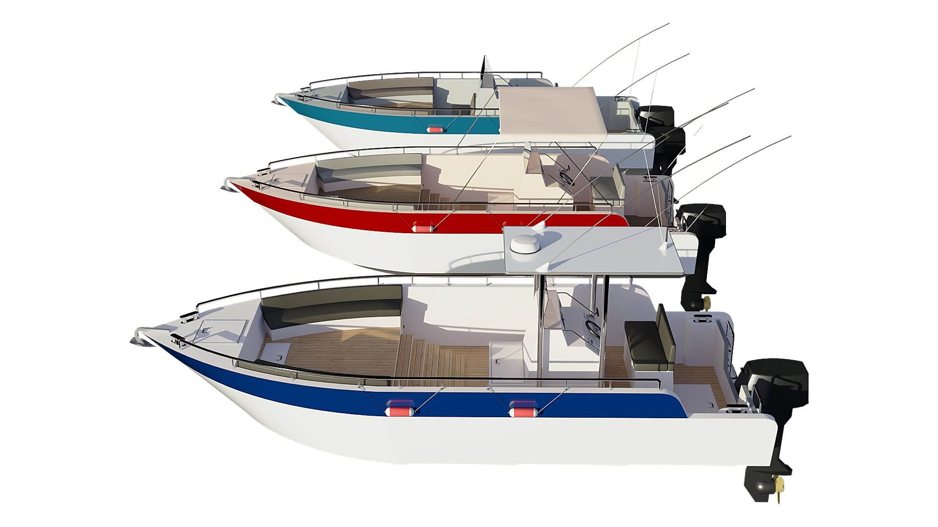 Motorboats - 3D Model by PPro