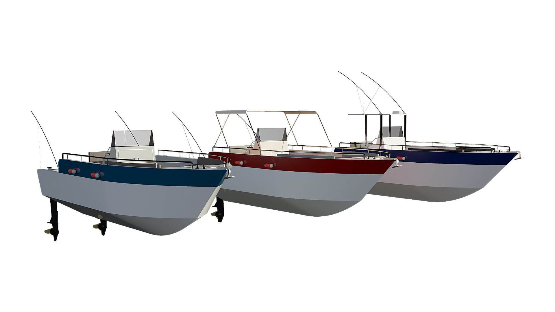 Motorboats - 3D Model by PPro