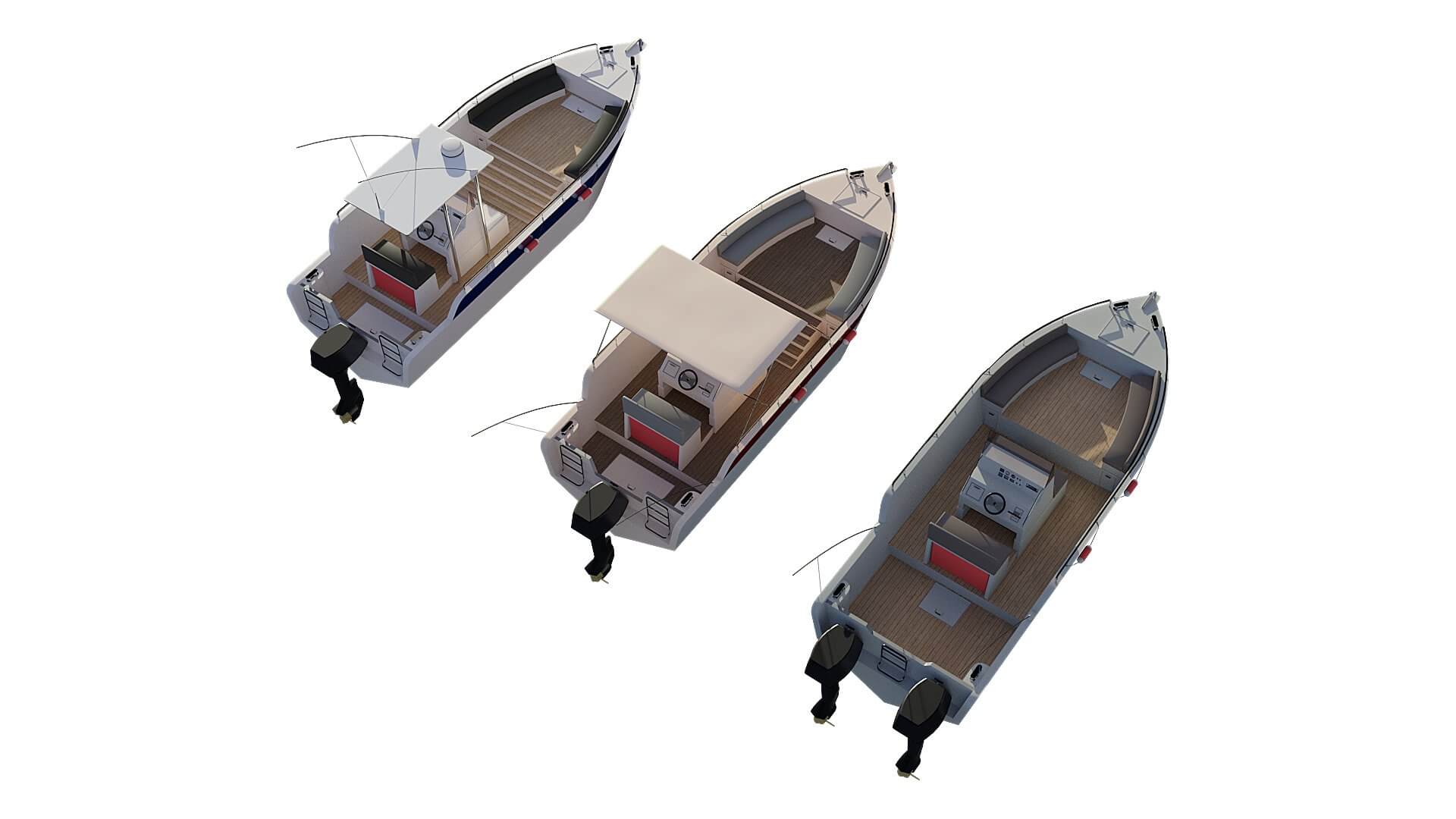 Motorboats - 3D Model by PPro