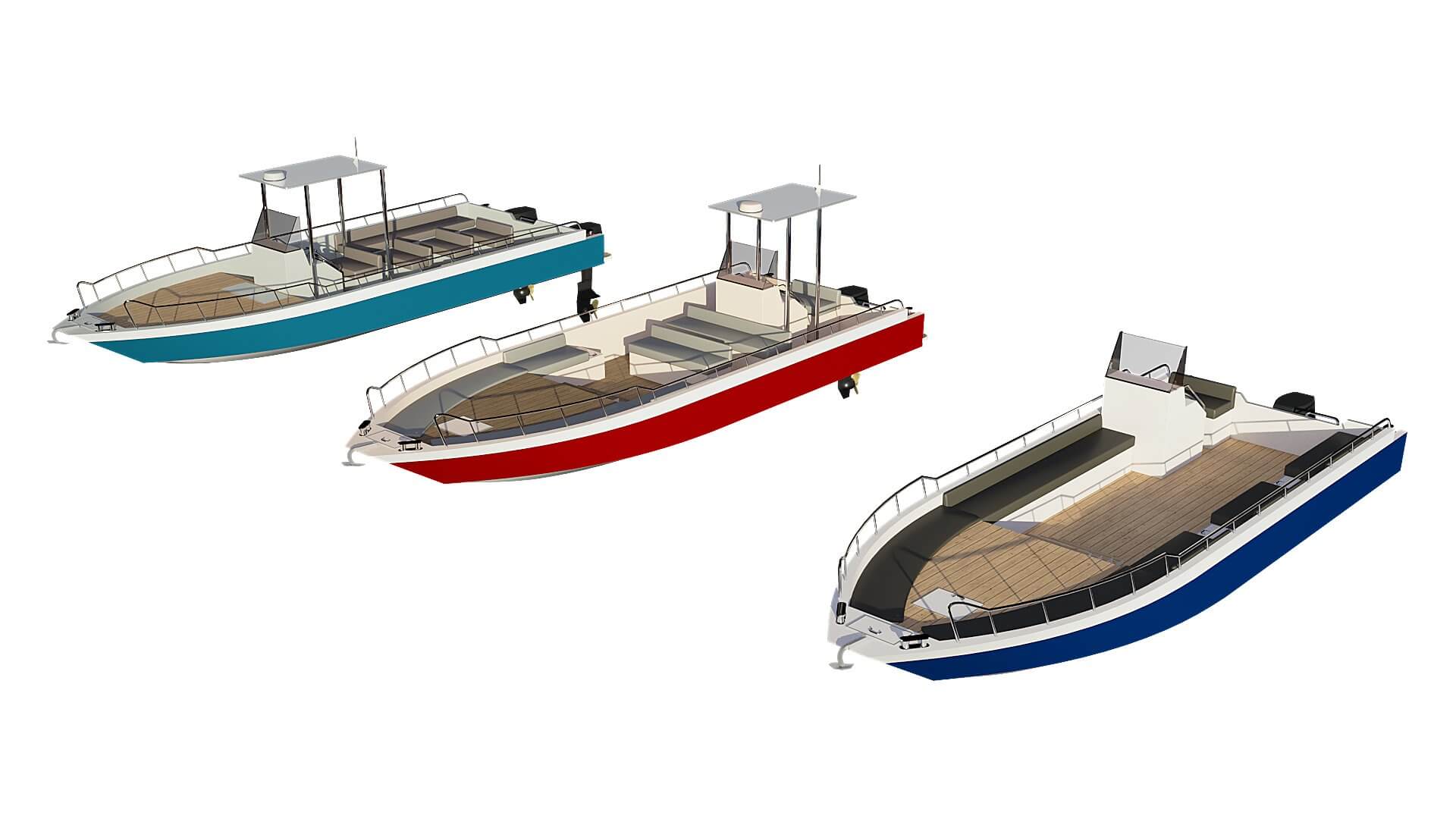 Motorboats - 3D Model by PPro