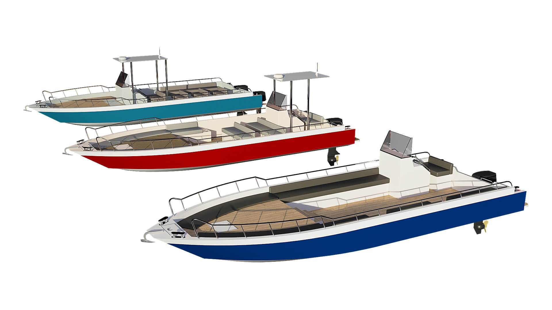 Motorboats - 3D Model by PPro