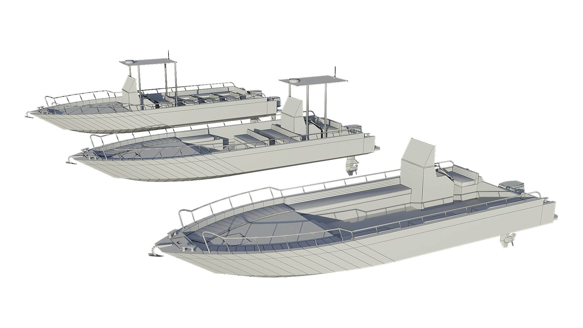 Motorboats - 3D Model by PPro
