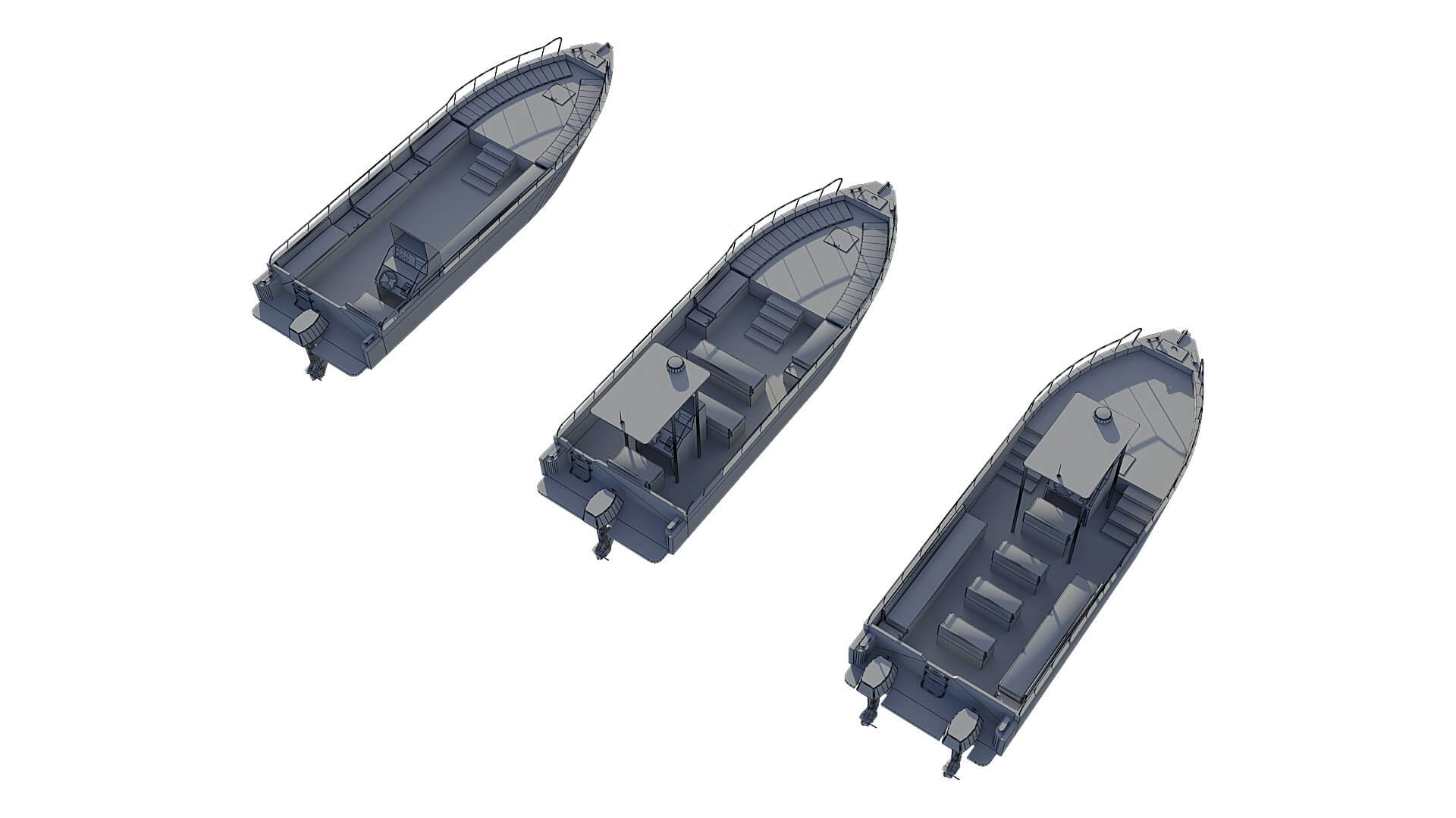 Motorboats - 3D Model by PPro
