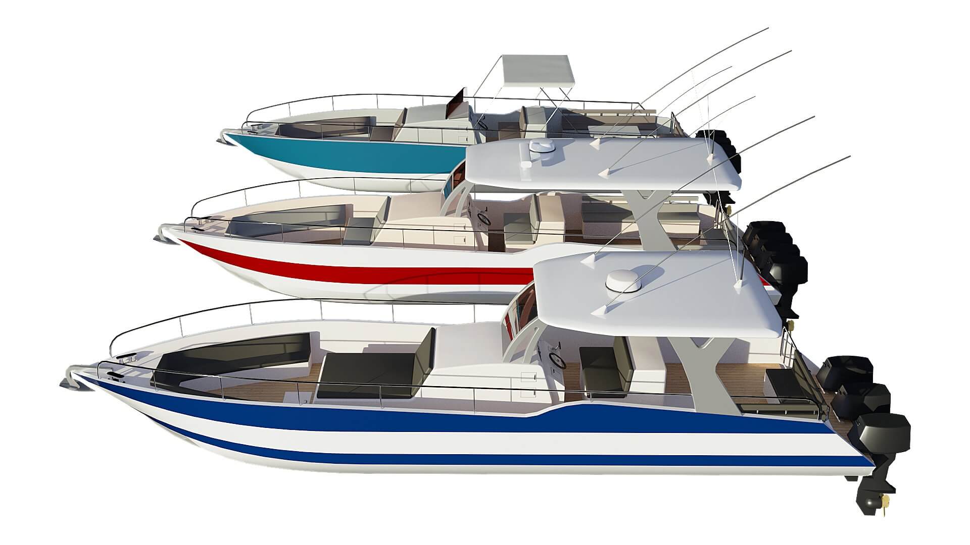 Motorboats - 3D Model by PPro