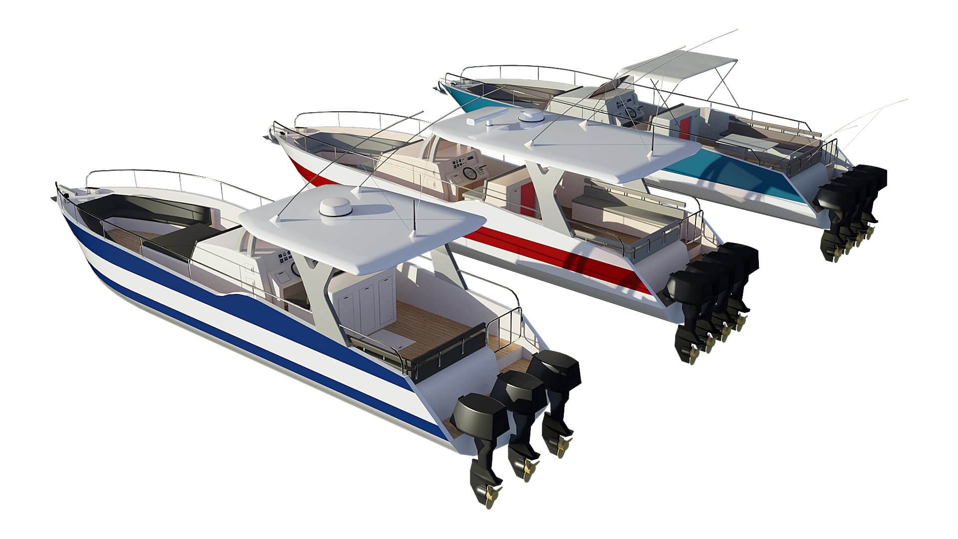 Motorboats - 3D Model by PPro