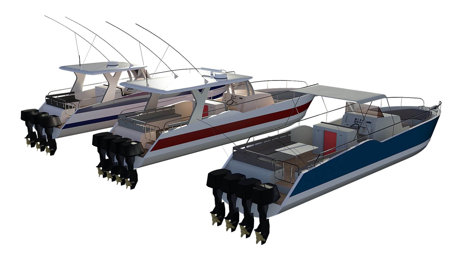 Motorboats - 3D Model by PPro