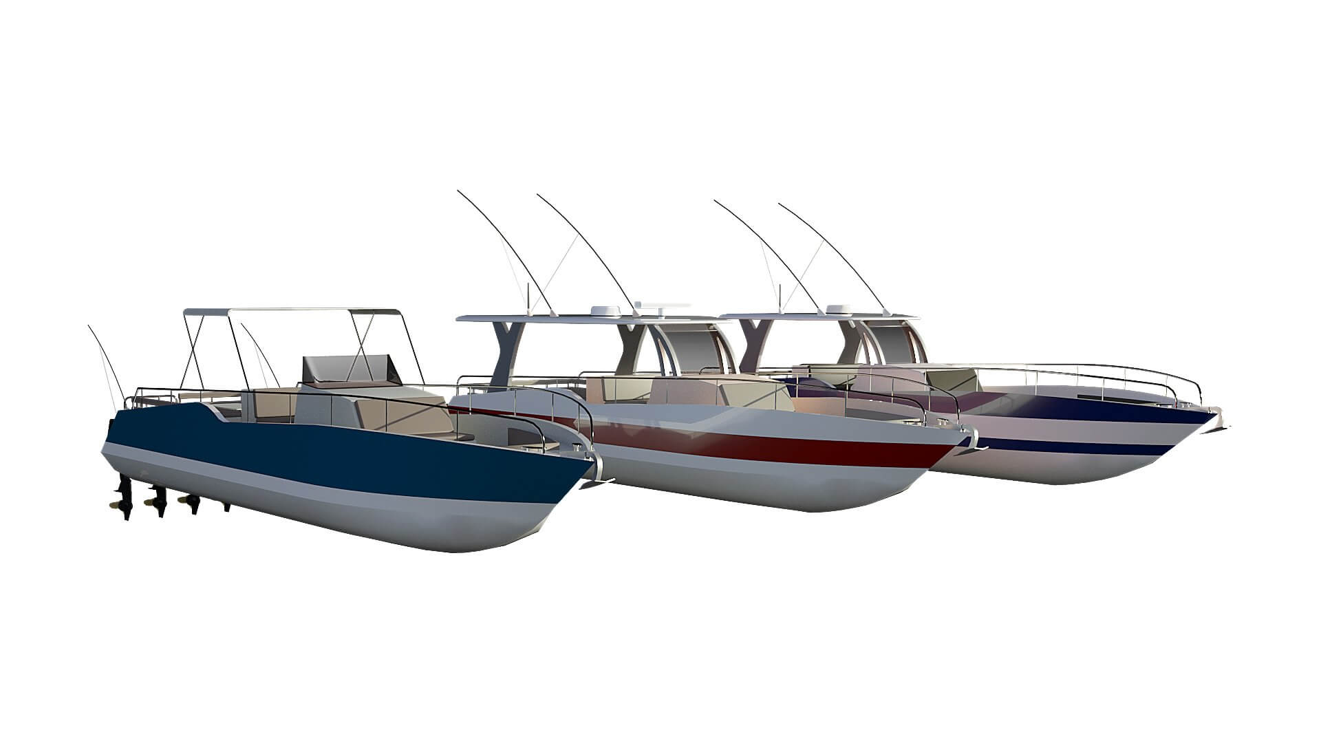 Motorboats - 3D Model by PPro