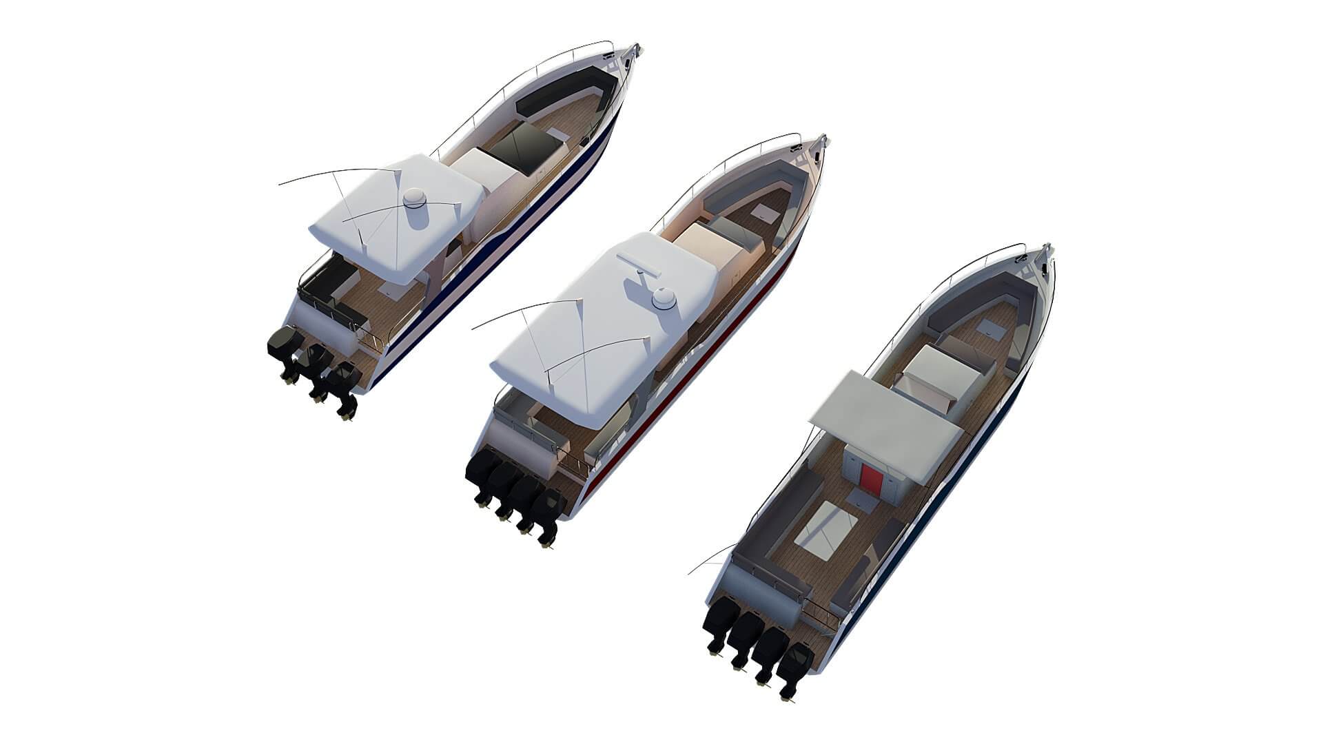 Motorboats - 3D Model by PPro
