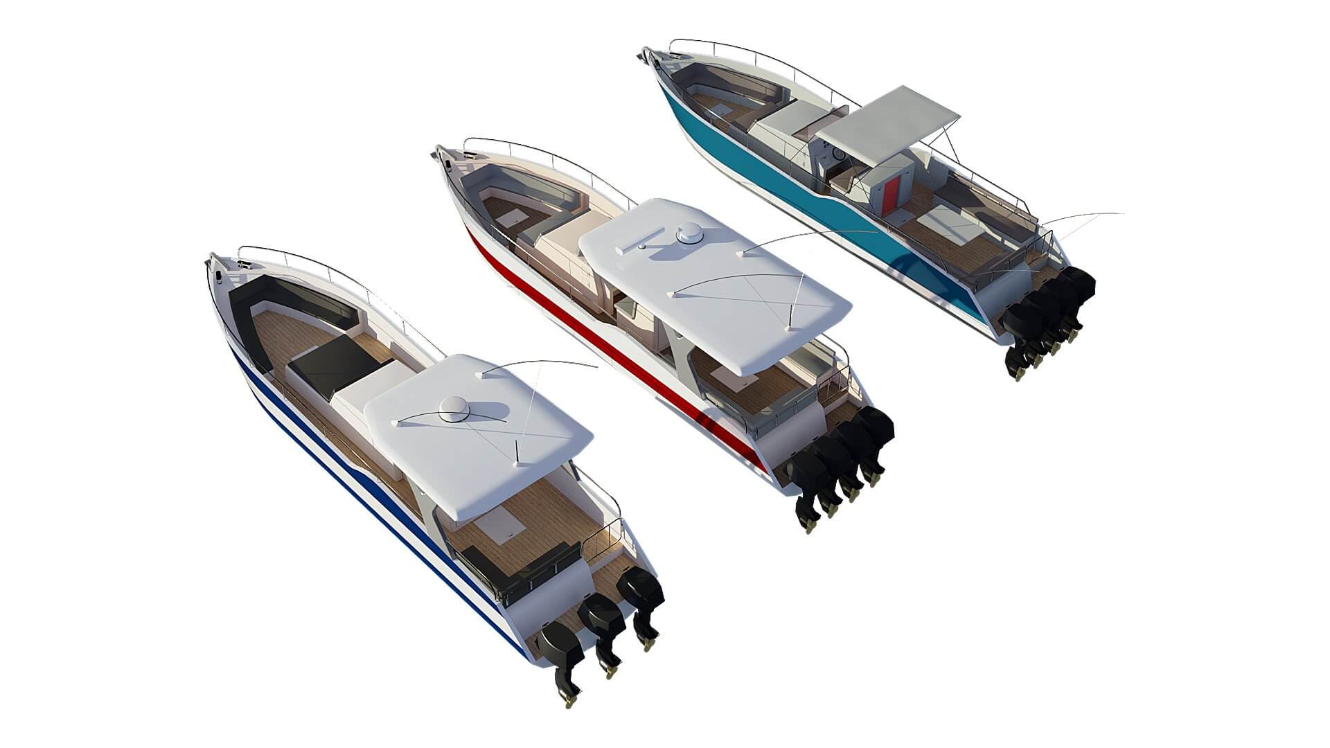 Motorboats - 3D Model by PPro