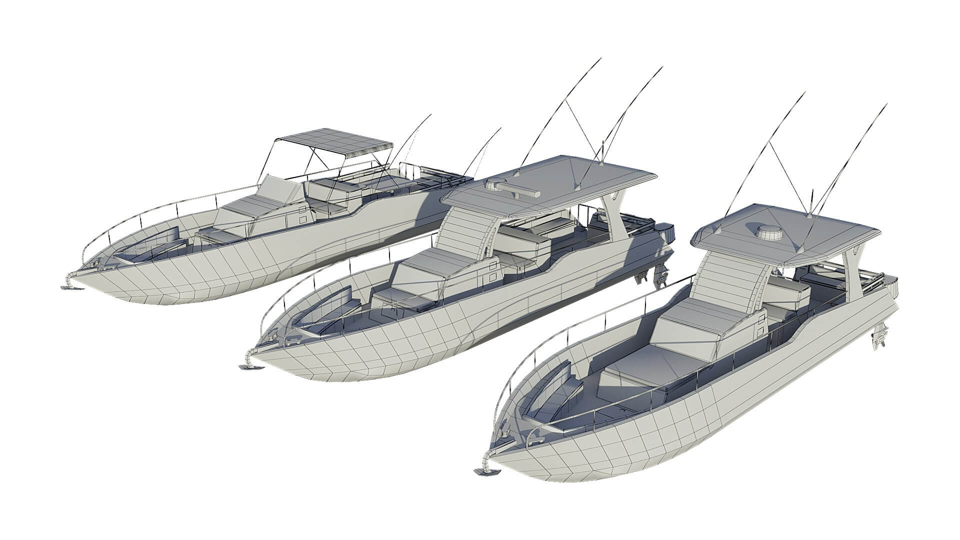 Motorboats - 3D Model by PPro
