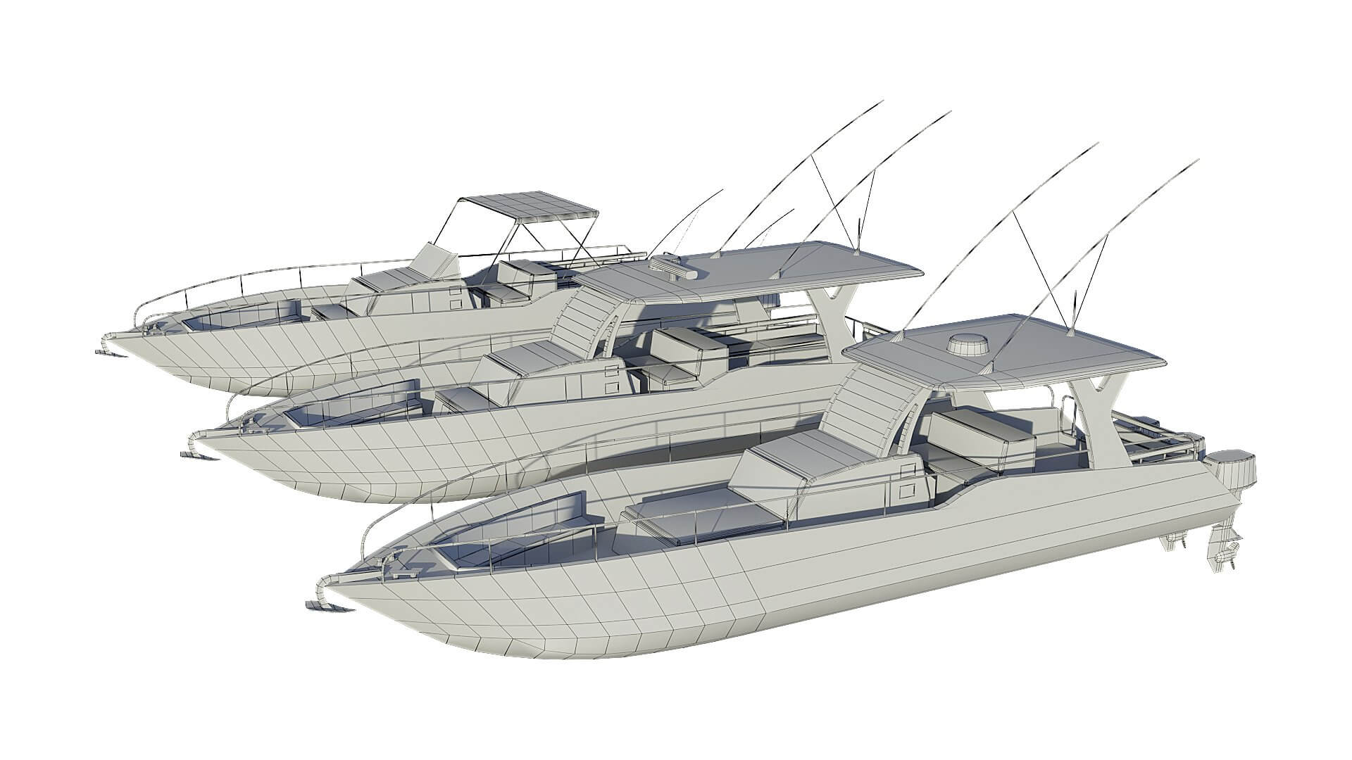 Motorboats - 3D Model by PPro