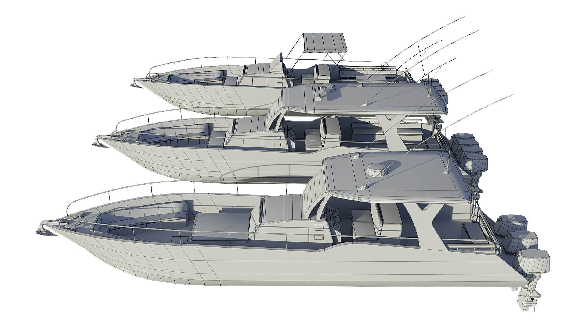 Motorboats - 3D Model by PPro