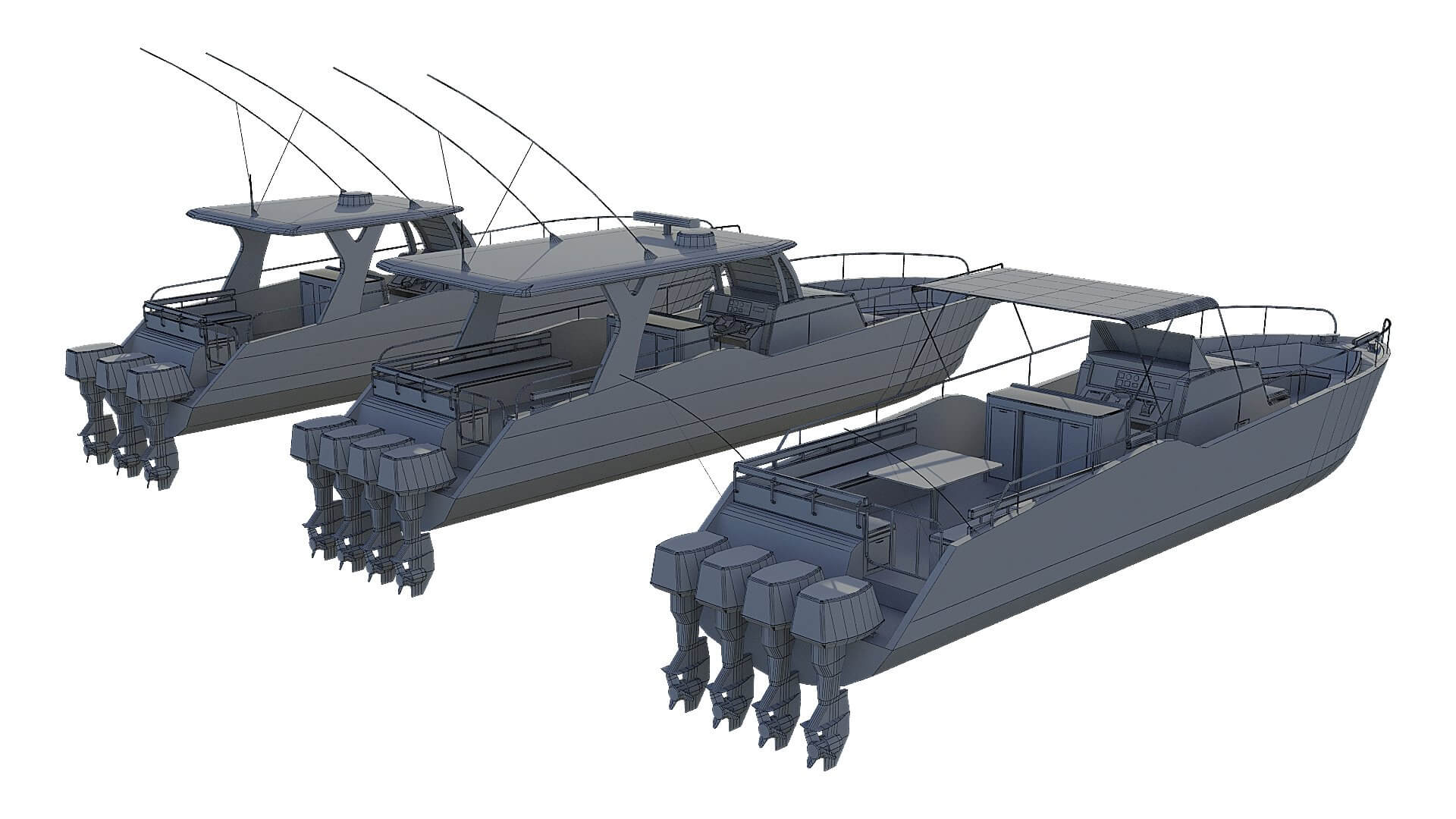 Motorboats - 3D Model by PPro