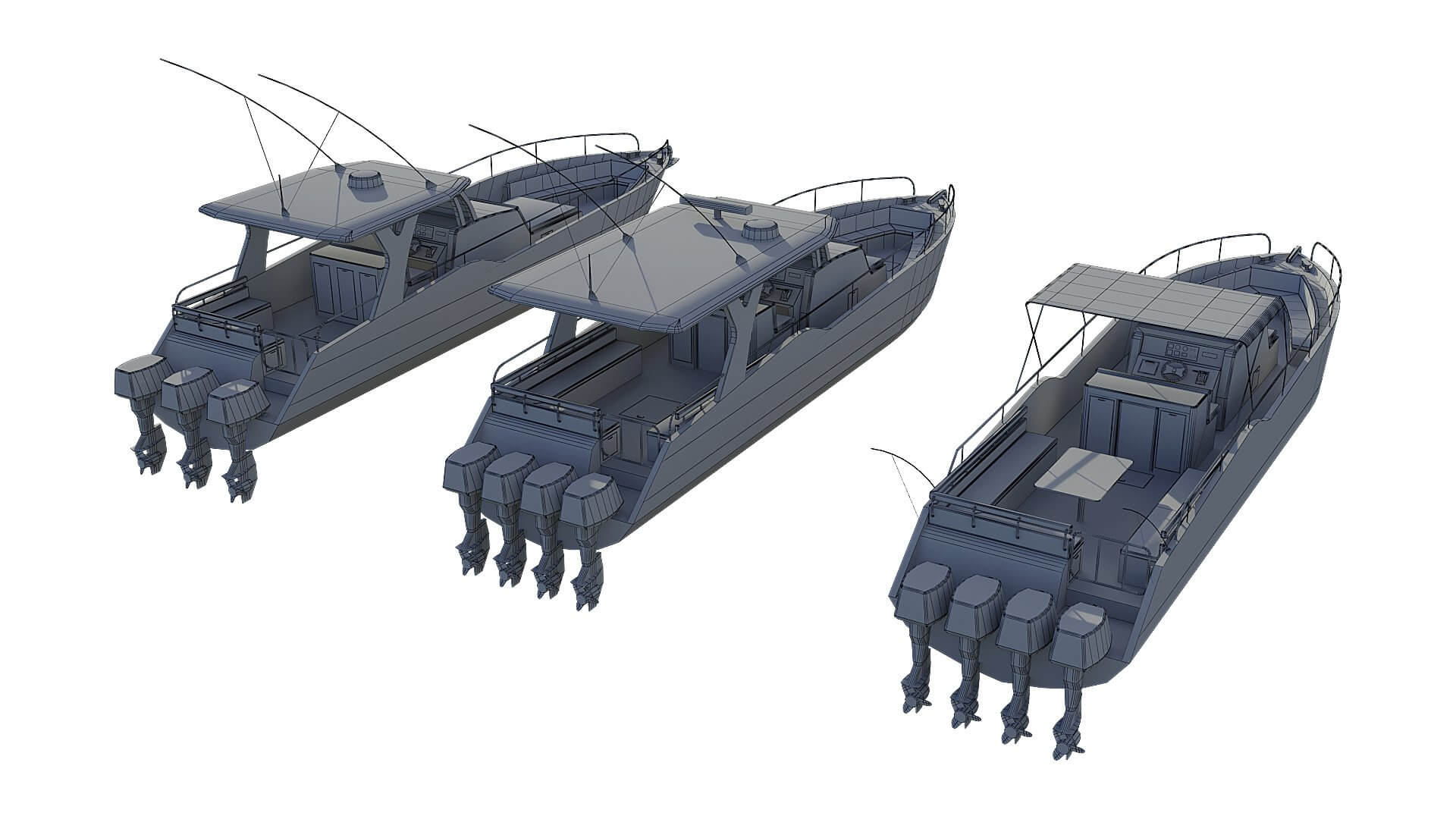 Motorboats - 3D Model by PPro