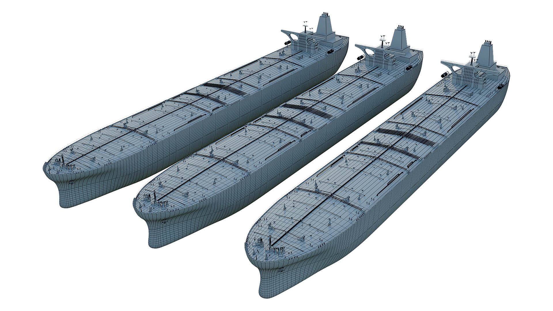 Oil Tanker Ships Collection - 3D Model by PPro