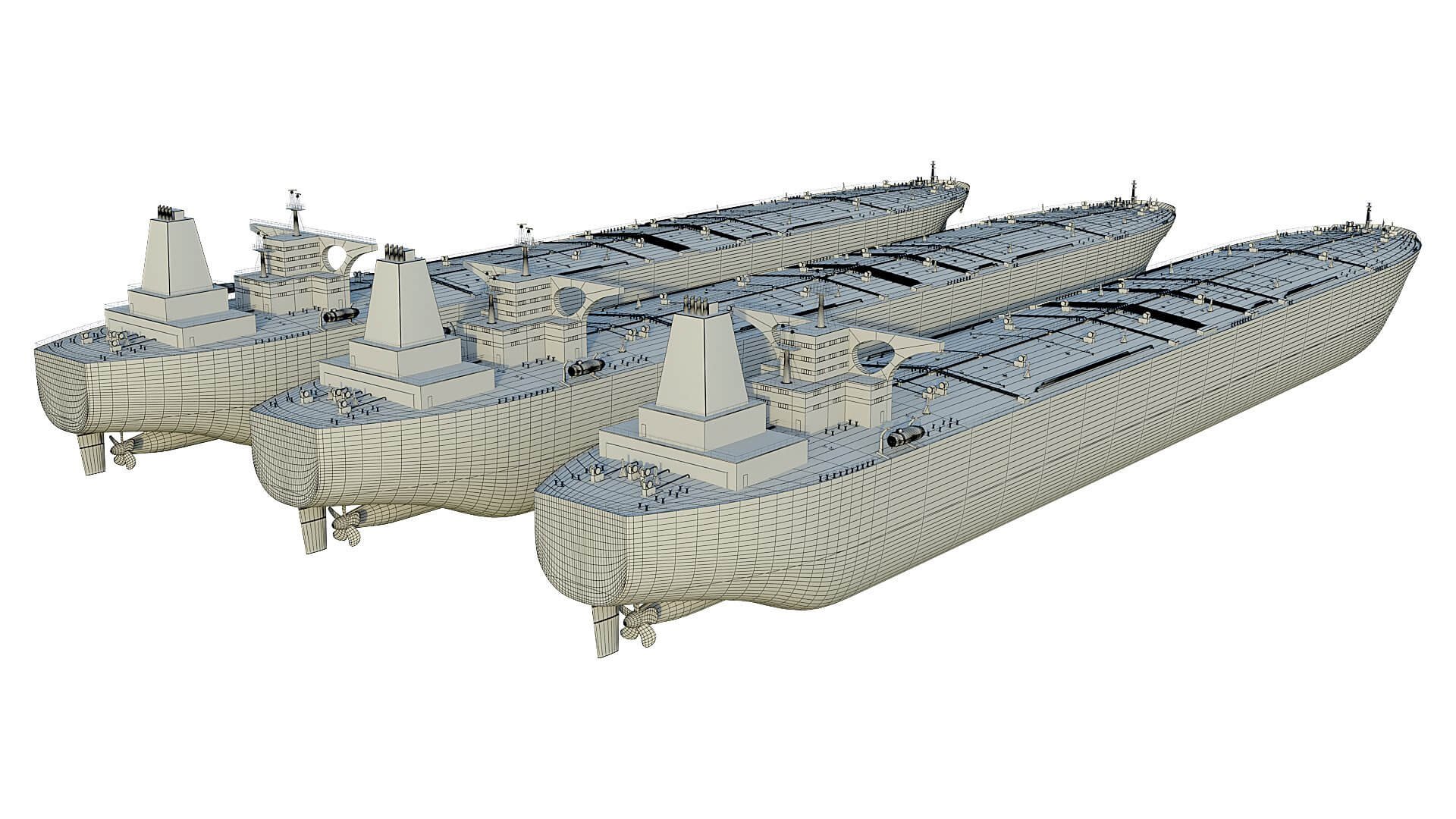 Oil Tanker Ships Collection - 3D Model by PPro