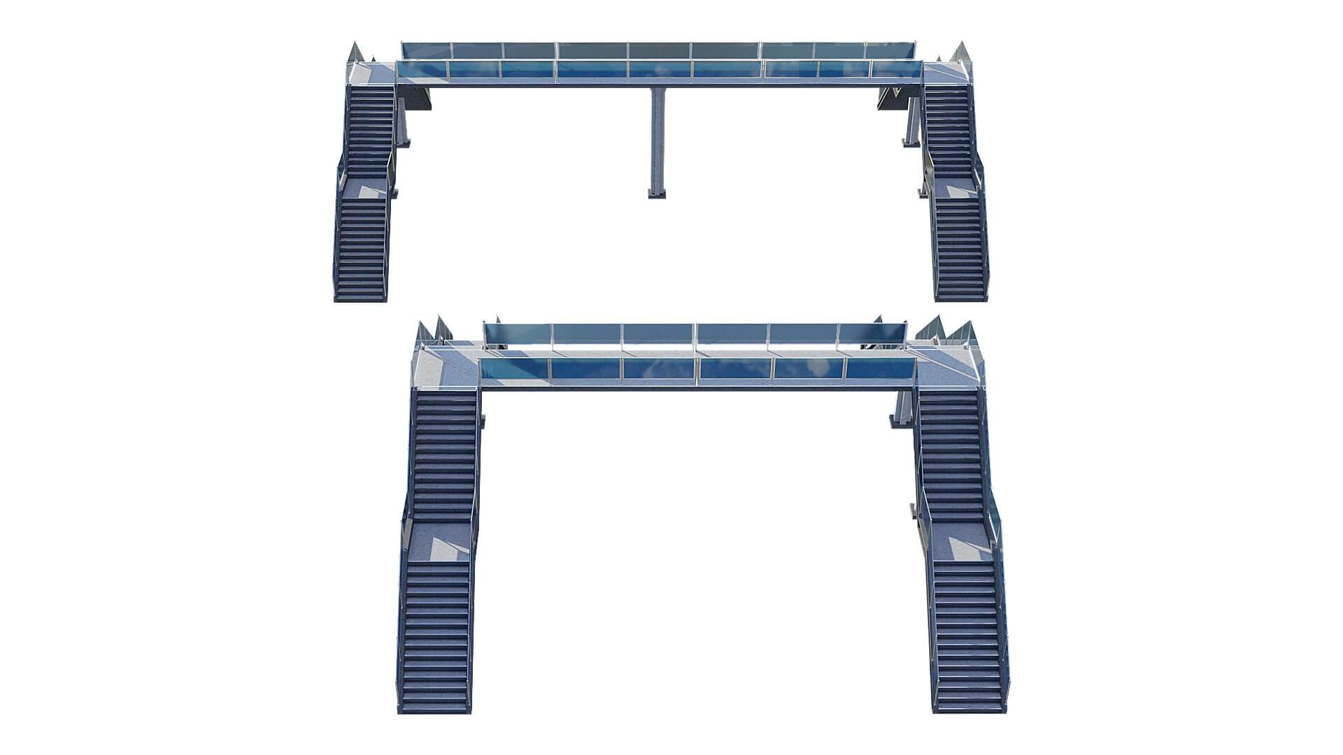 Pedestrian Bridge - 3D Model by PPro