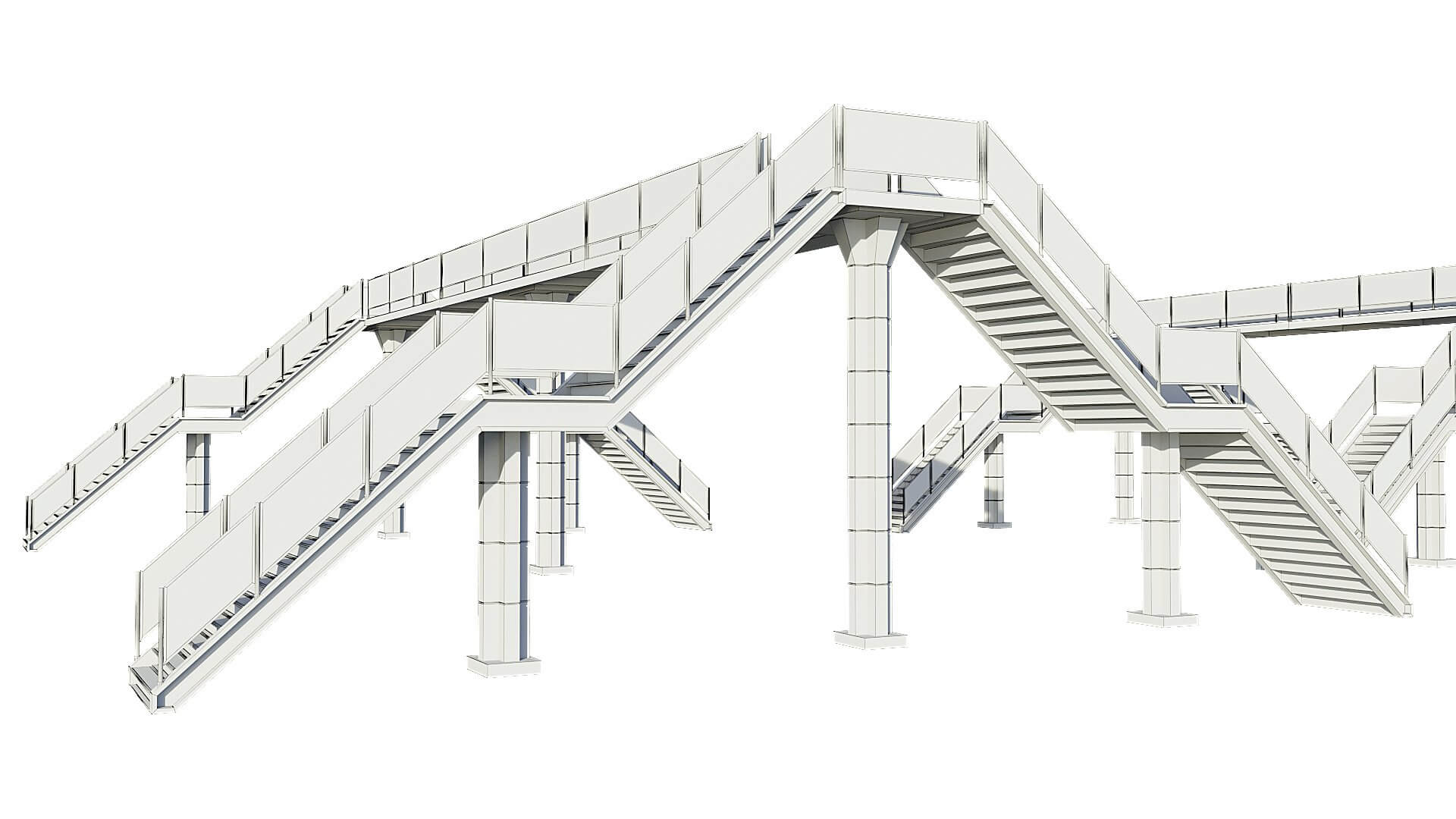 Pedestrian Bridge - 3D Model by PPro