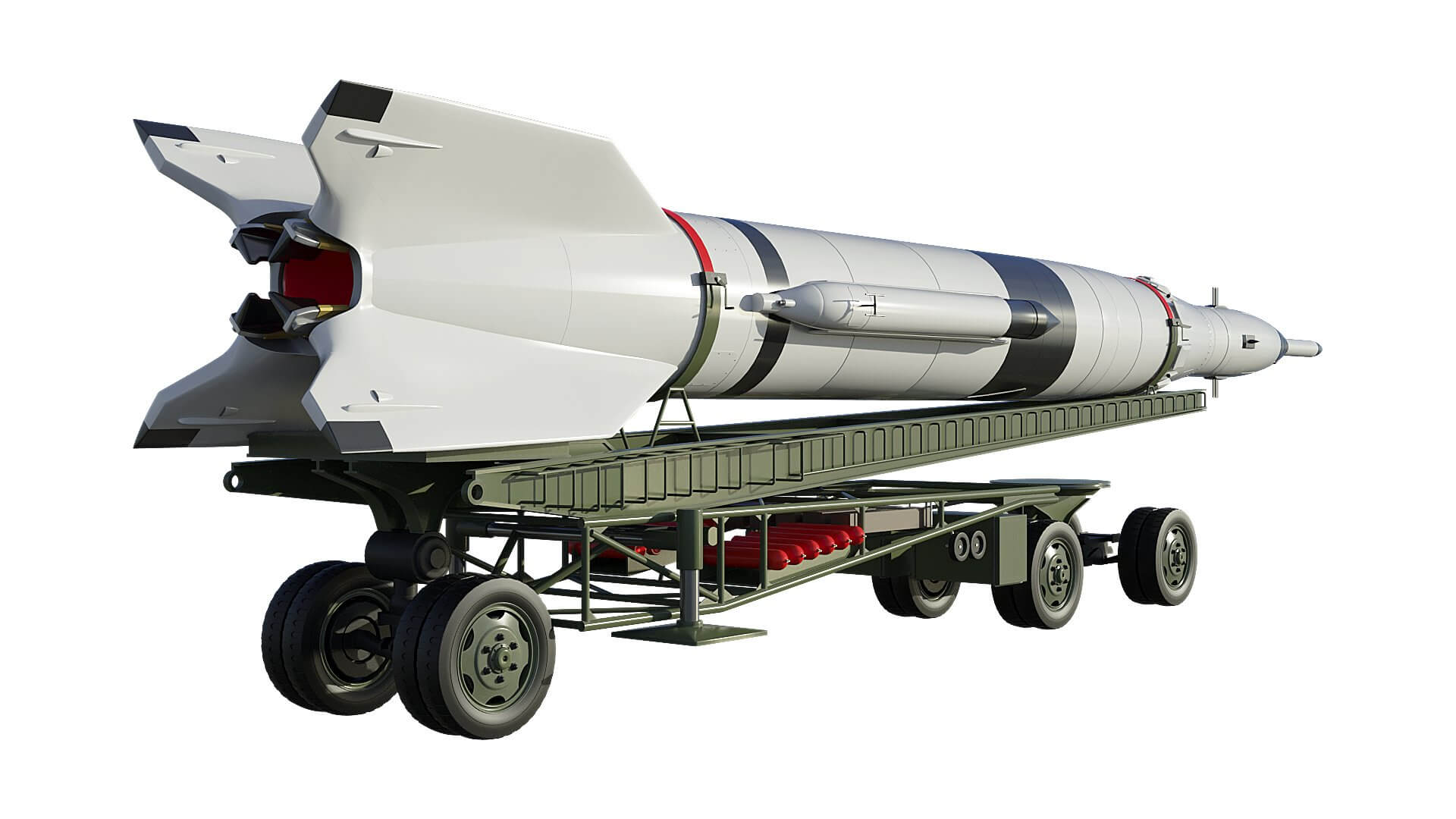 R-2A Scientifical Rocket 3D Model by PPro