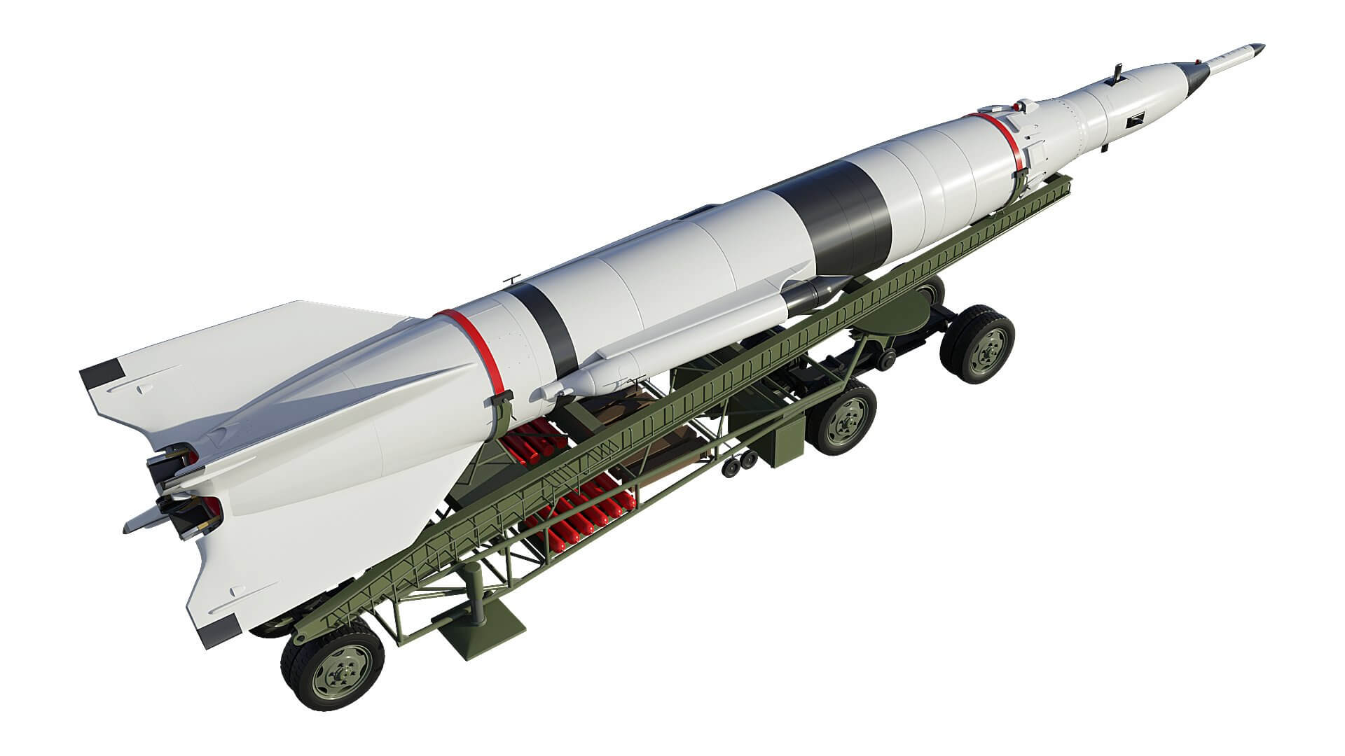 R-2A Scientifical Rocket 3D Model by PPro