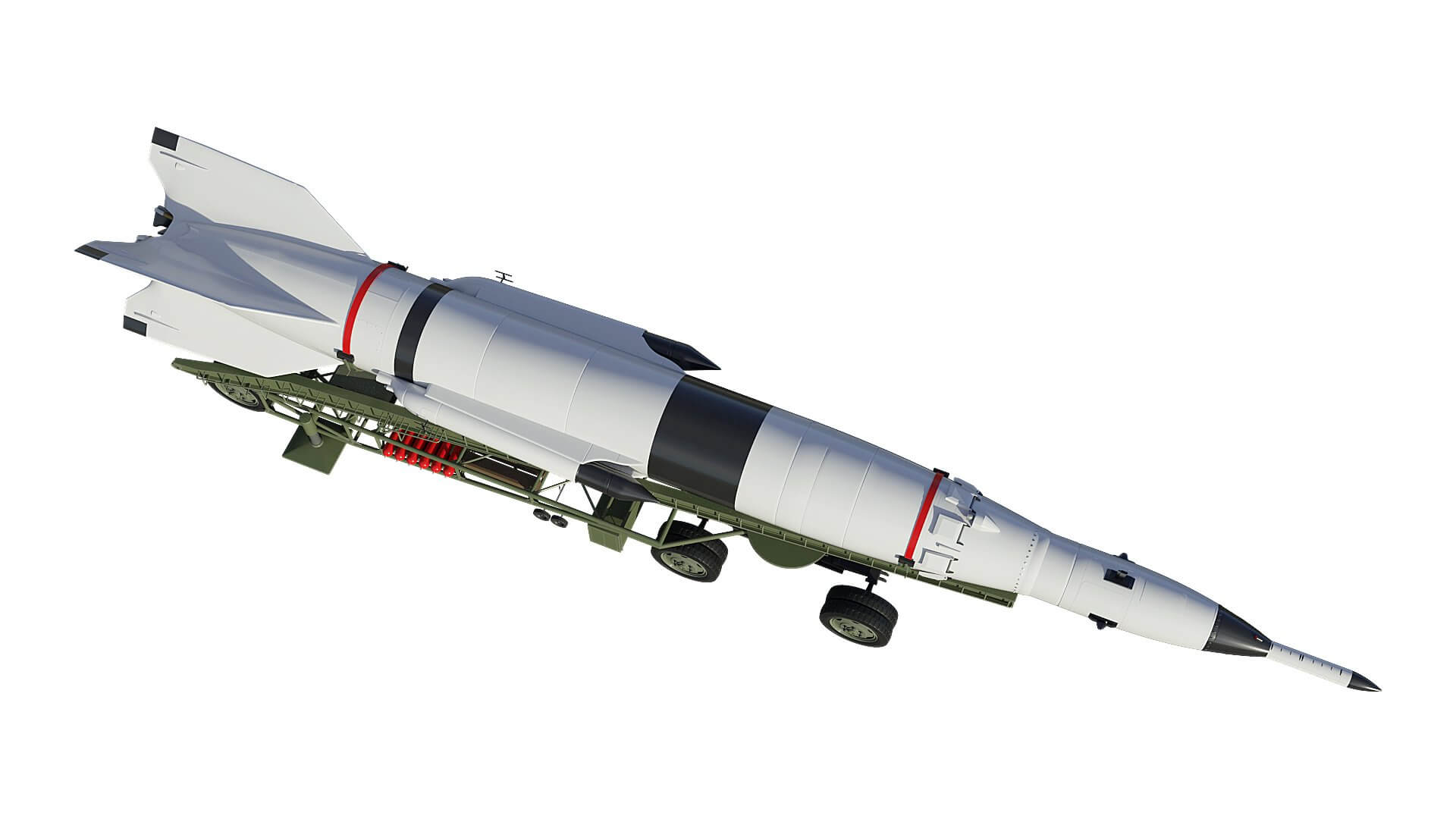 R-2A Scientifical Rocket 3D Model by PPro